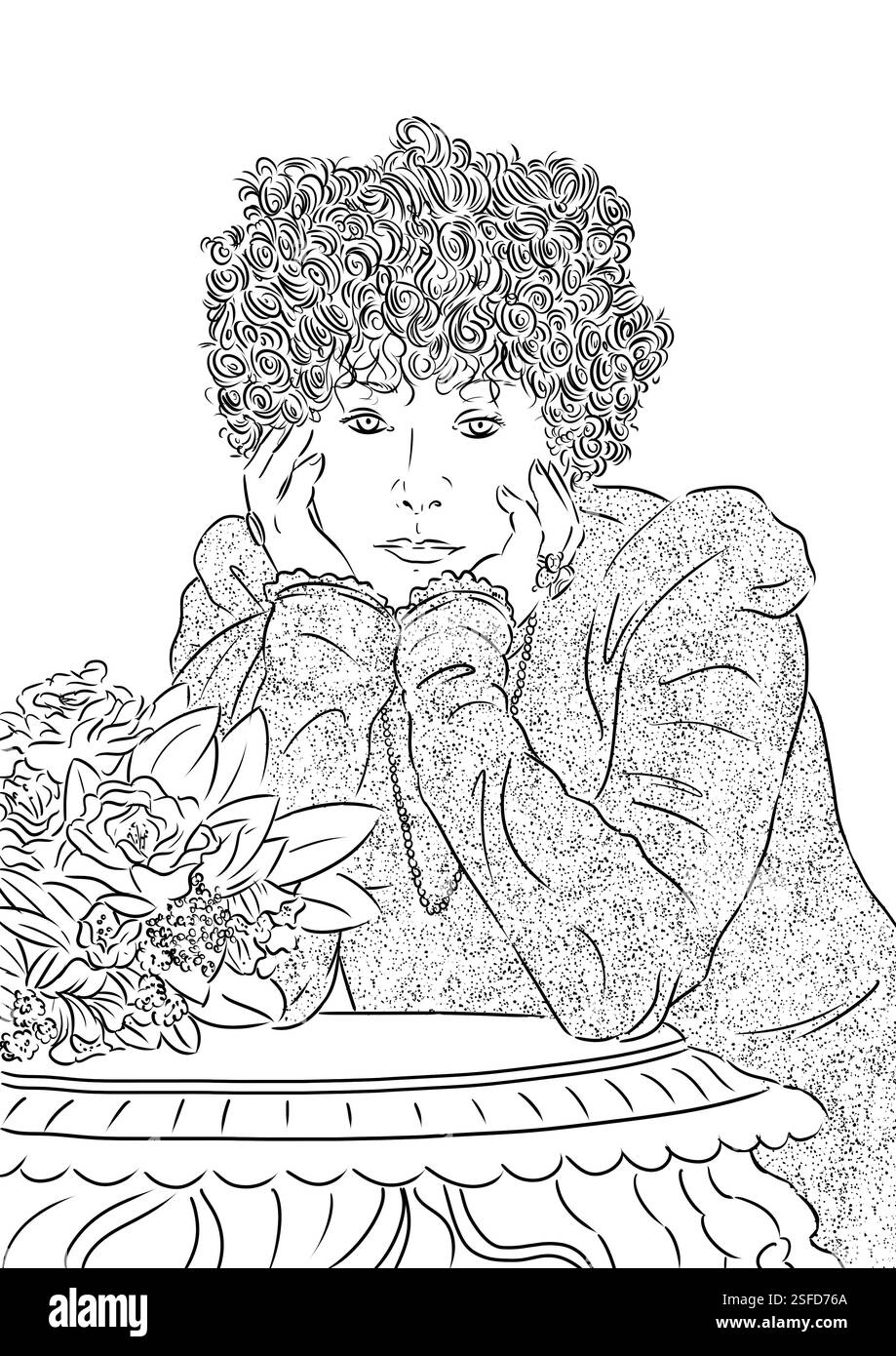 Portrait of Sarah Bernhardt, The Divine Sarah, famous french actressof ...