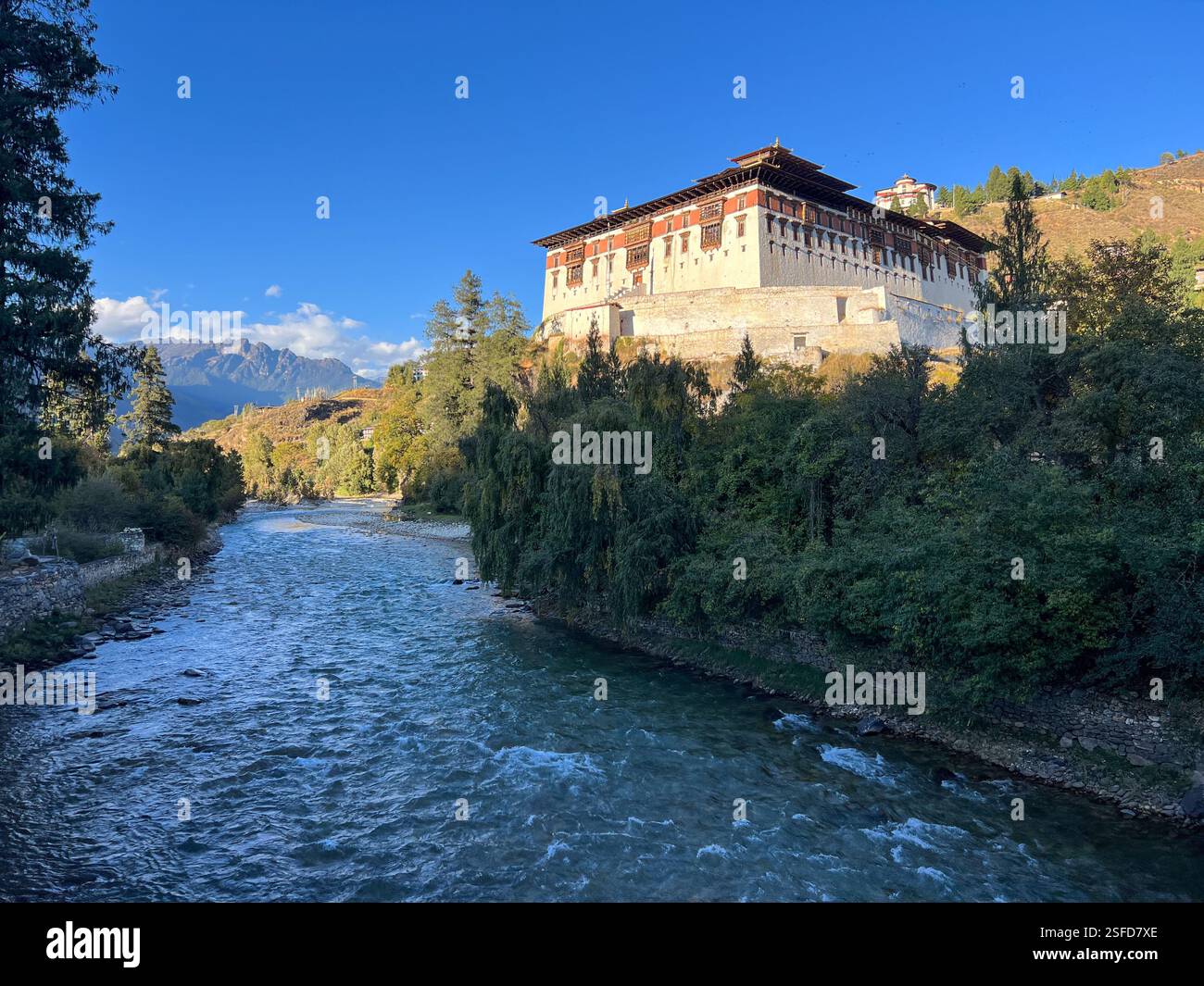 Paro Dzong (Rinpung Dzong) along the Paro River, Bhutan Stock Photo - Alamy