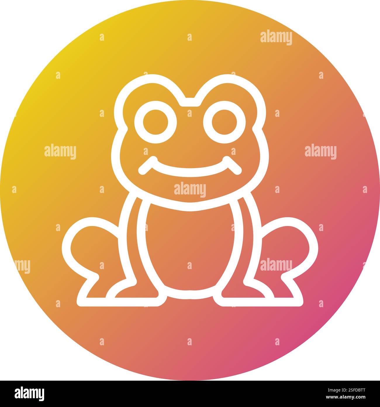 Frog Vector Icon Design Illustration Stock Vector Image & Art - Alamy