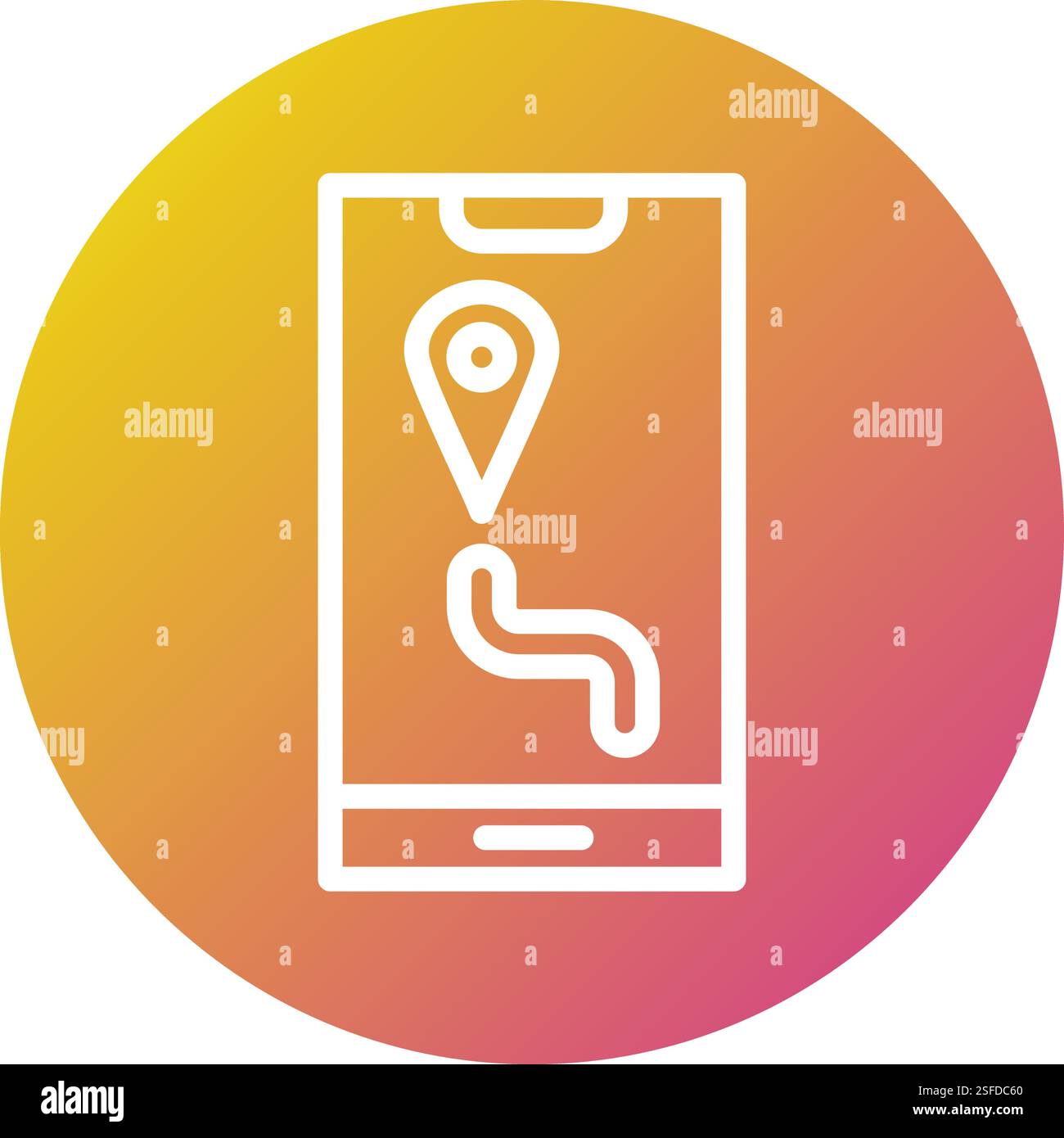 Gps Vector Icon Design Illustration Stock Vector Image & Art - Alamy
