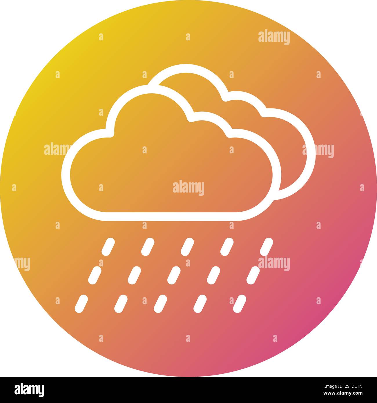 Rain icon modern line Stock Vector Images - Alamy