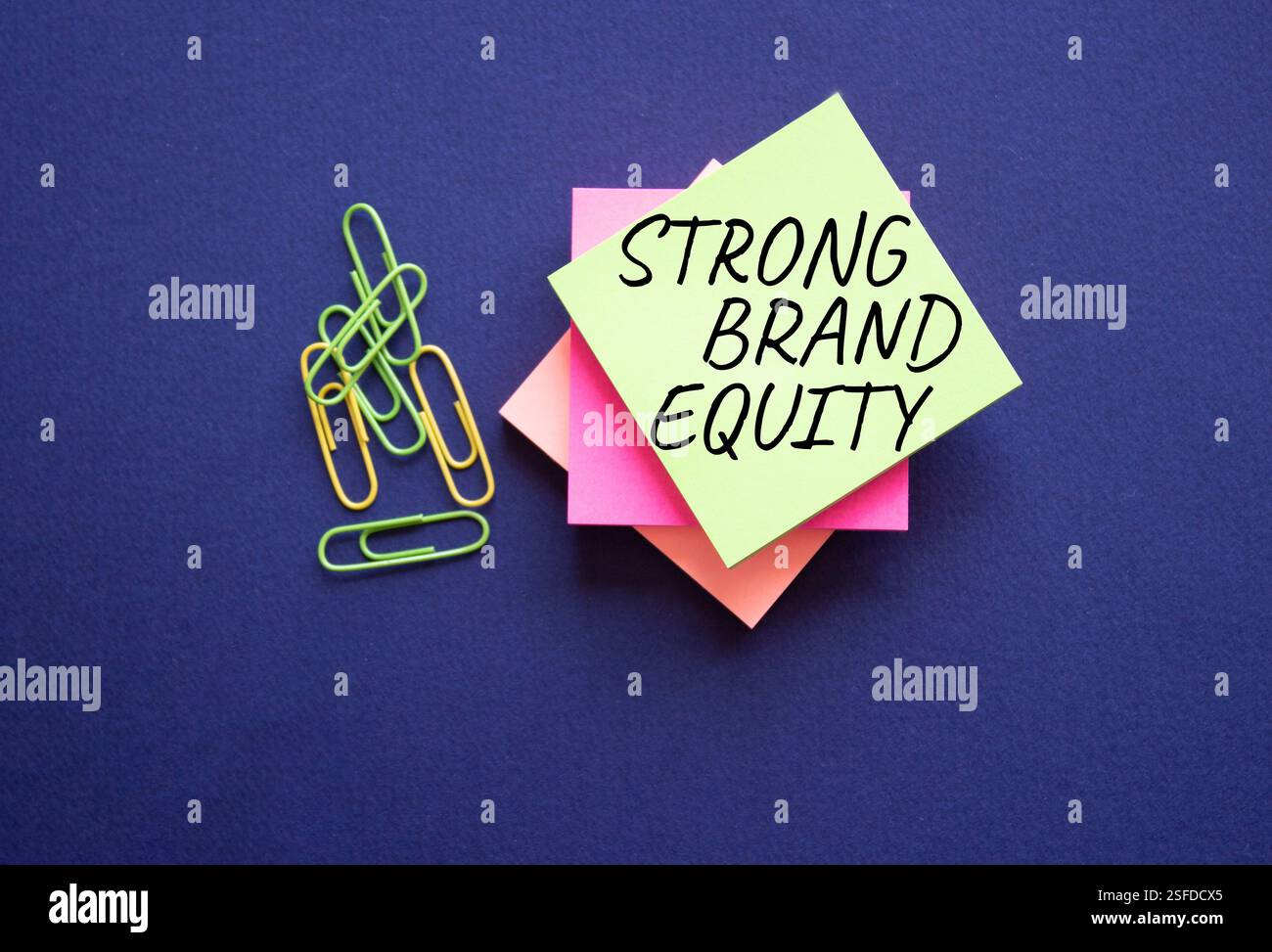 Strong Brand Equity symbol. Concept words Strong Brand Equity on yellow ...