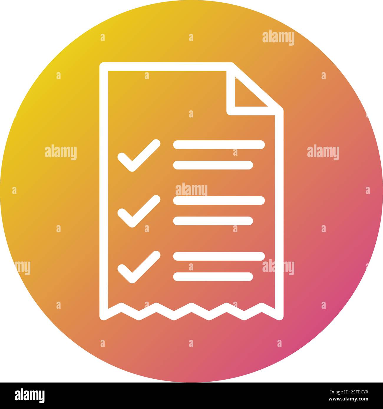 Receipt Vector Icon Design Illustration Stock Vector Image & Art - Alamy