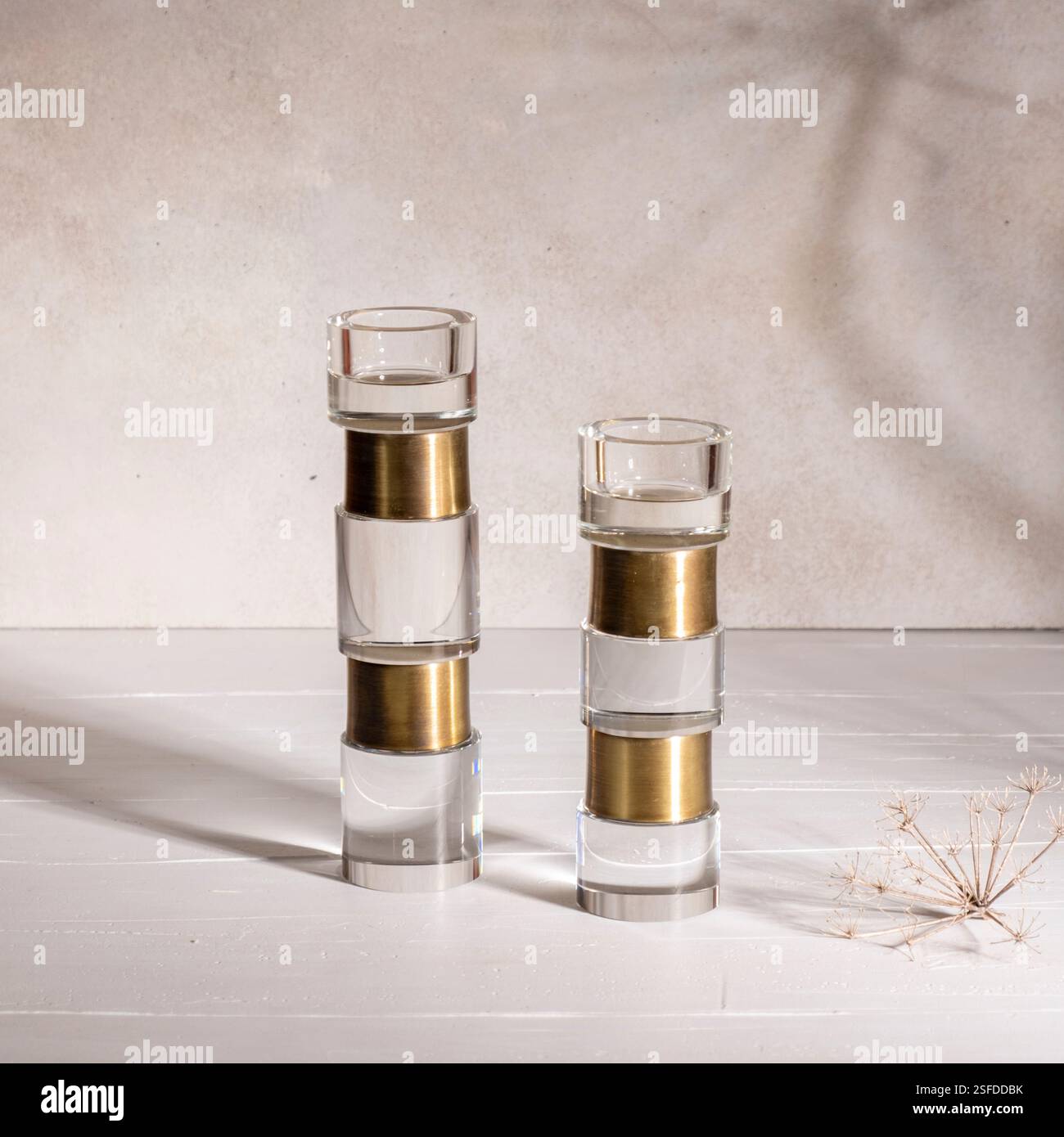 abstract hand made glass object for luxury home decoration trend Stock ...