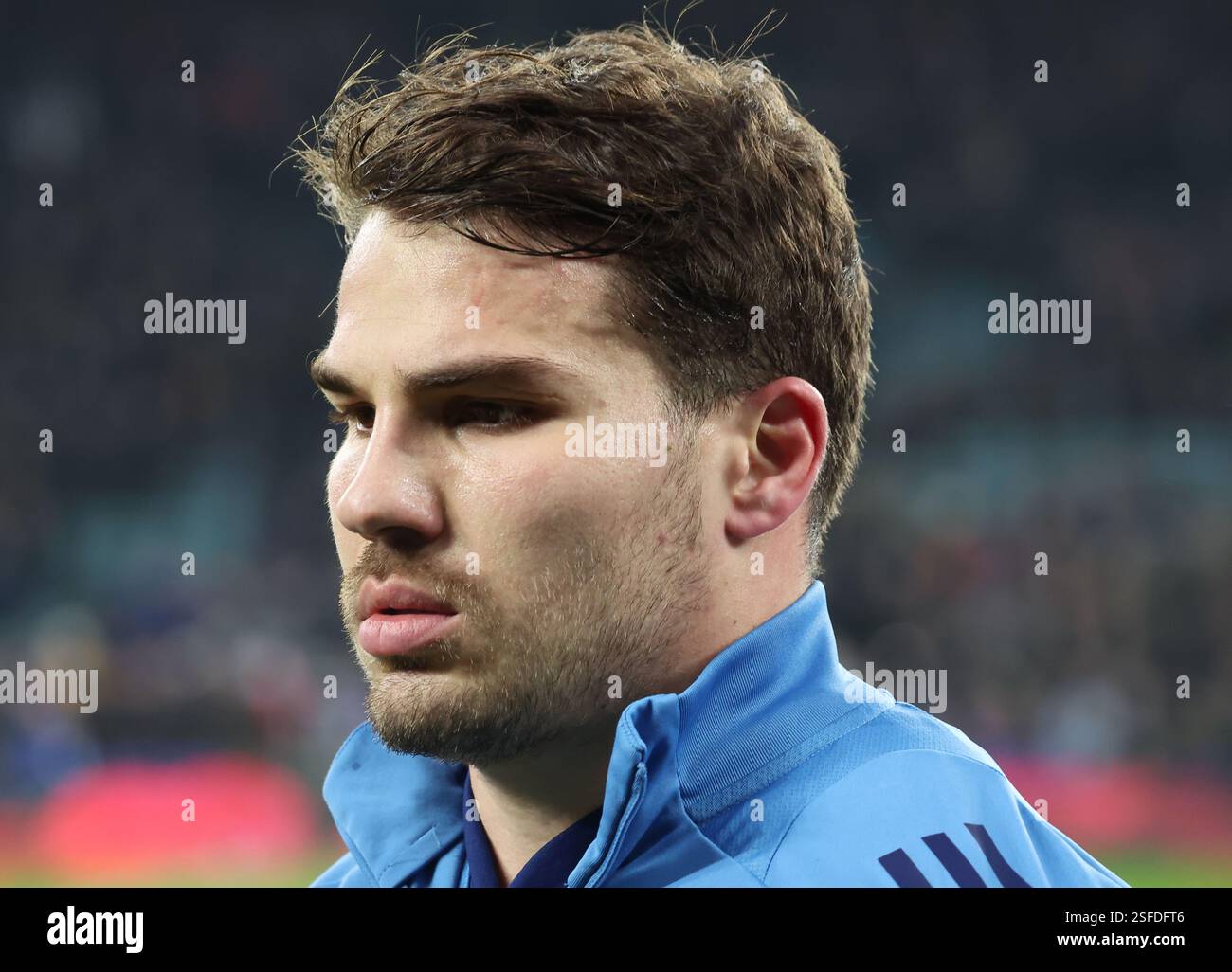 London, UK. 08th Feb, 2025. Antoine Dupont of France during Guinness Men's Six Nations ...