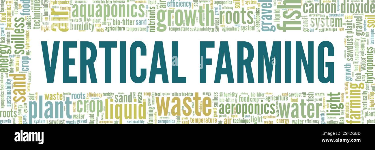 Vertical Farming word cloud conceptual design isolated on white ...
