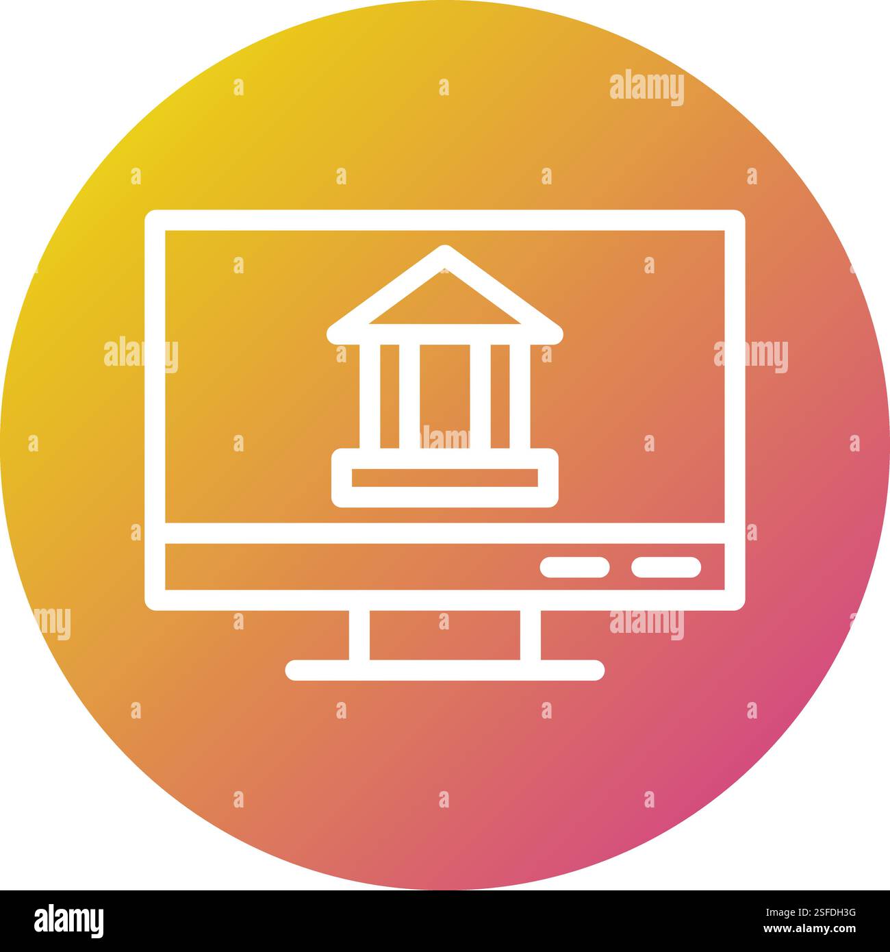 Online banking Vector Icon Design Illustration Stock Vector Image & Art ...