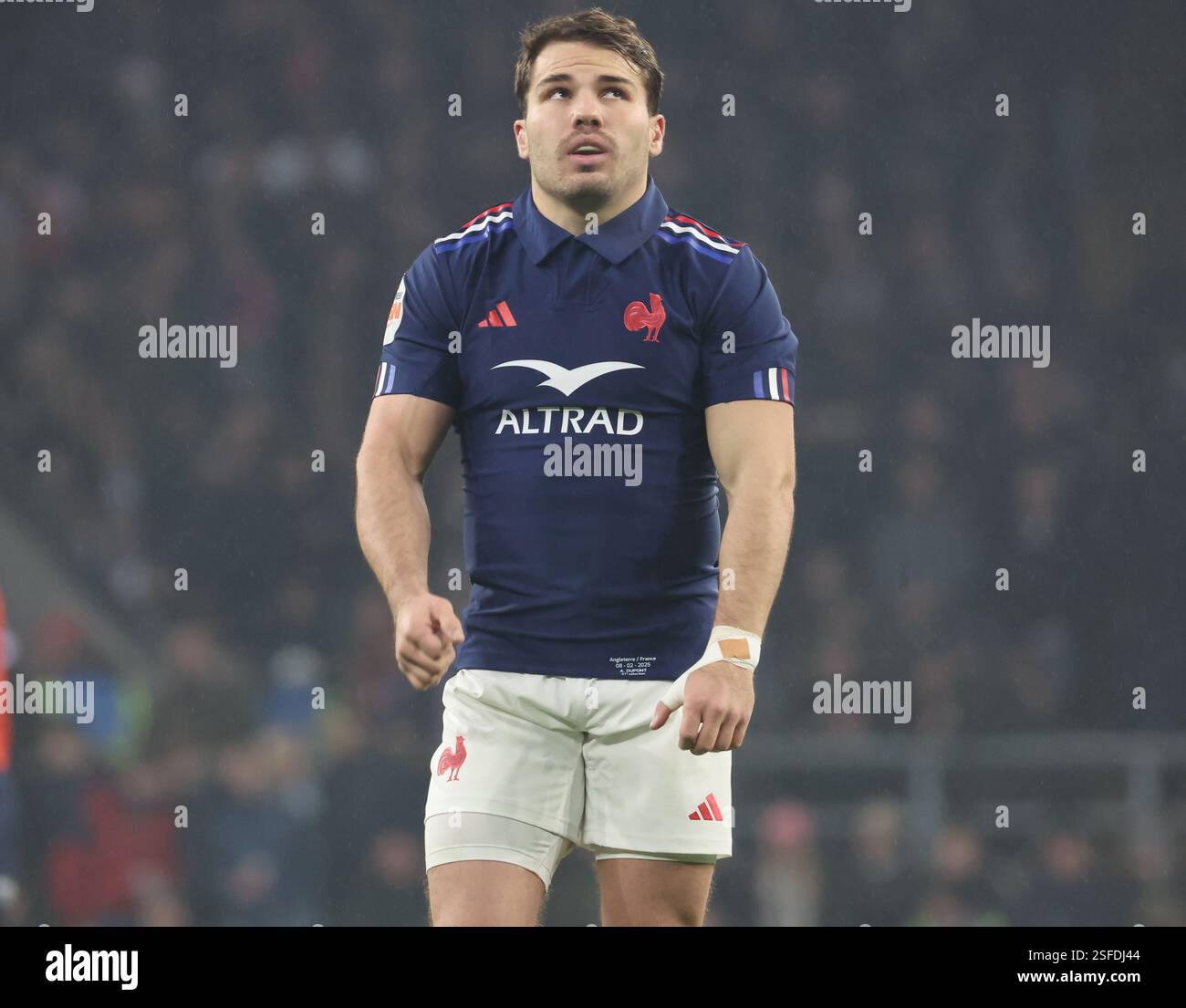 London, UK. 08th Feb, 2025. Antoine Dupont of France during Guinness Men's Six Nations ...