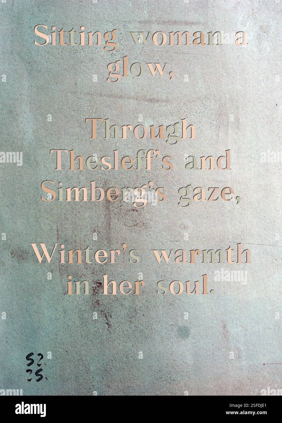Sitting woman a glow, Through Thesleff's and Simberg's gaze, Winter's ...