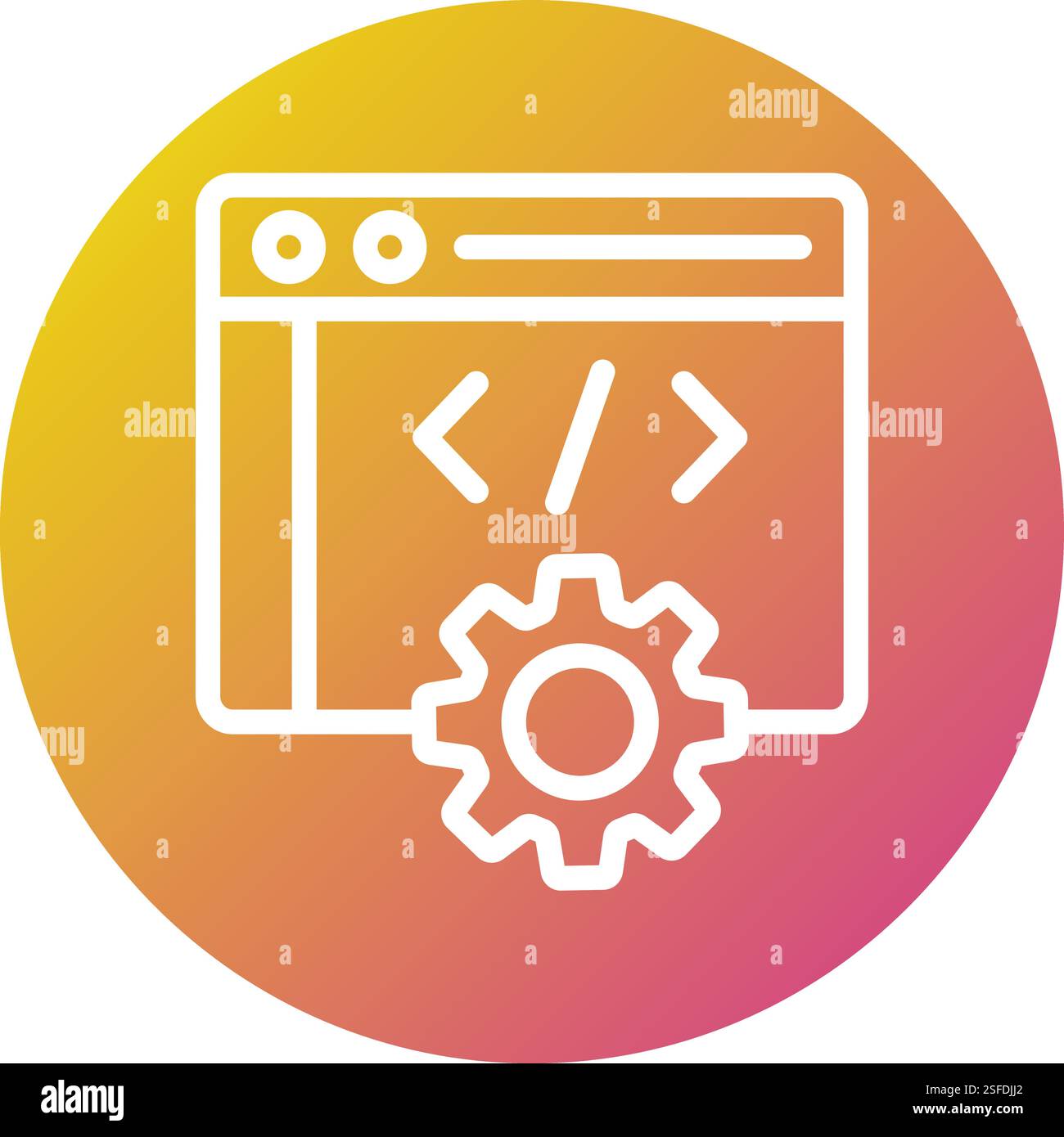 App development icon thin Cut Out Stock Images & Pictures - Alamy