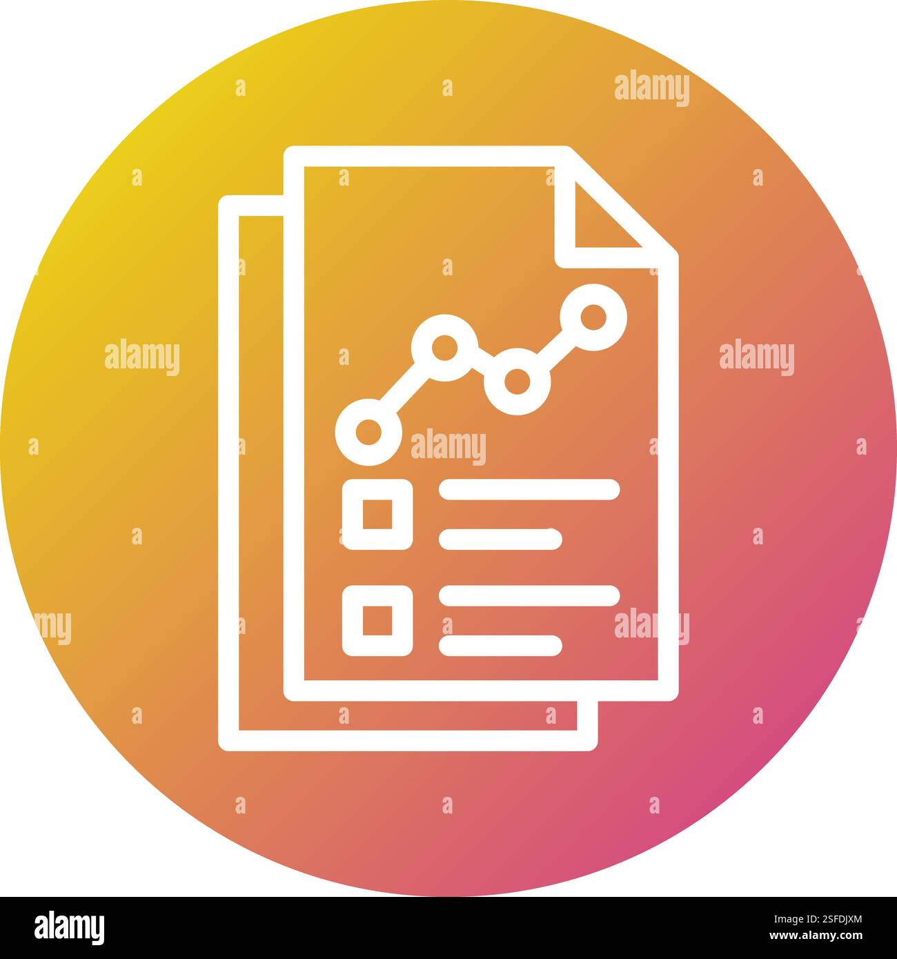 Analysis report icon vector Cut Out Stock Images & Pictures - Alamy
