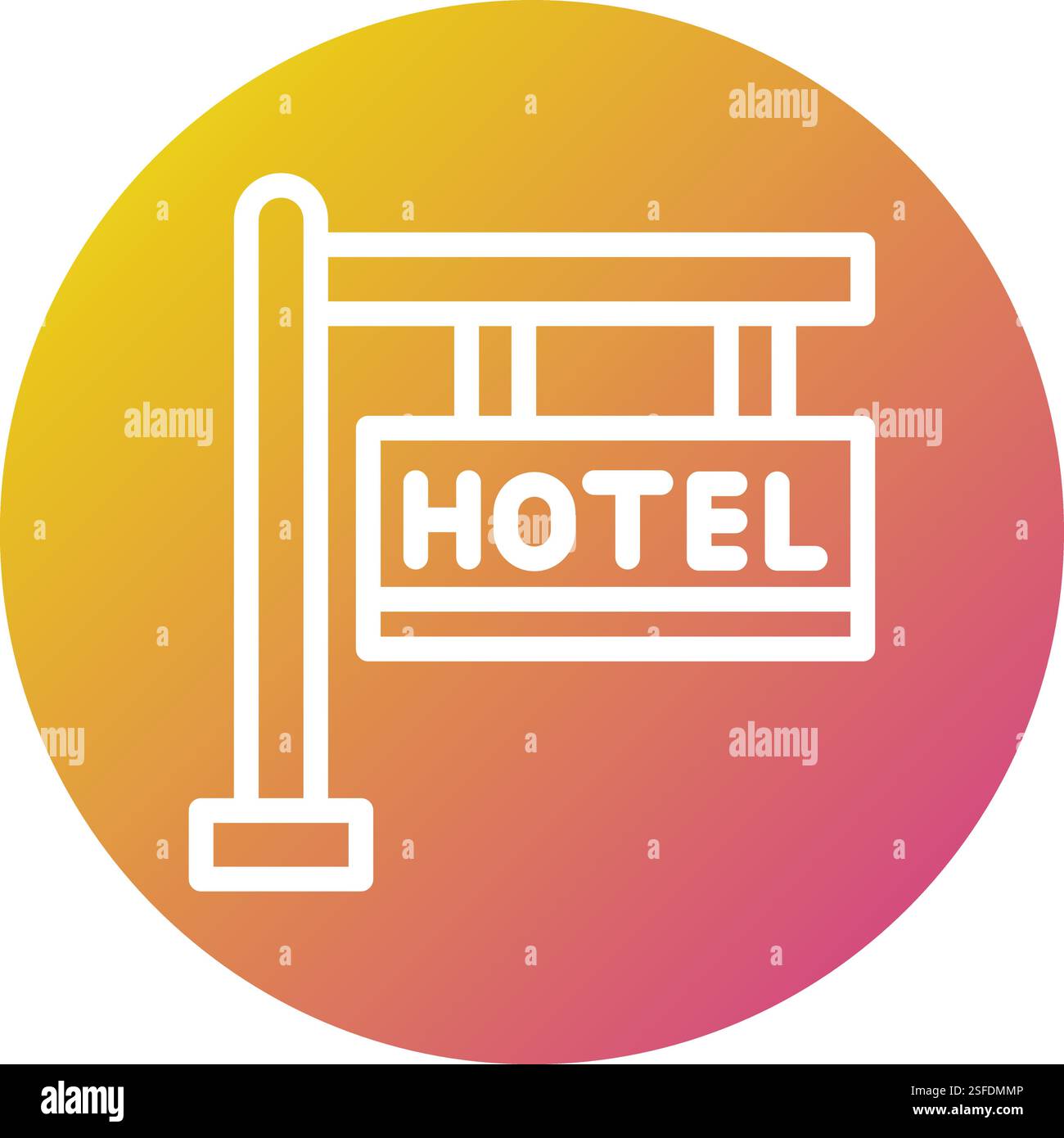 3d illustration hotel sign Stock Vector Images - Alamy