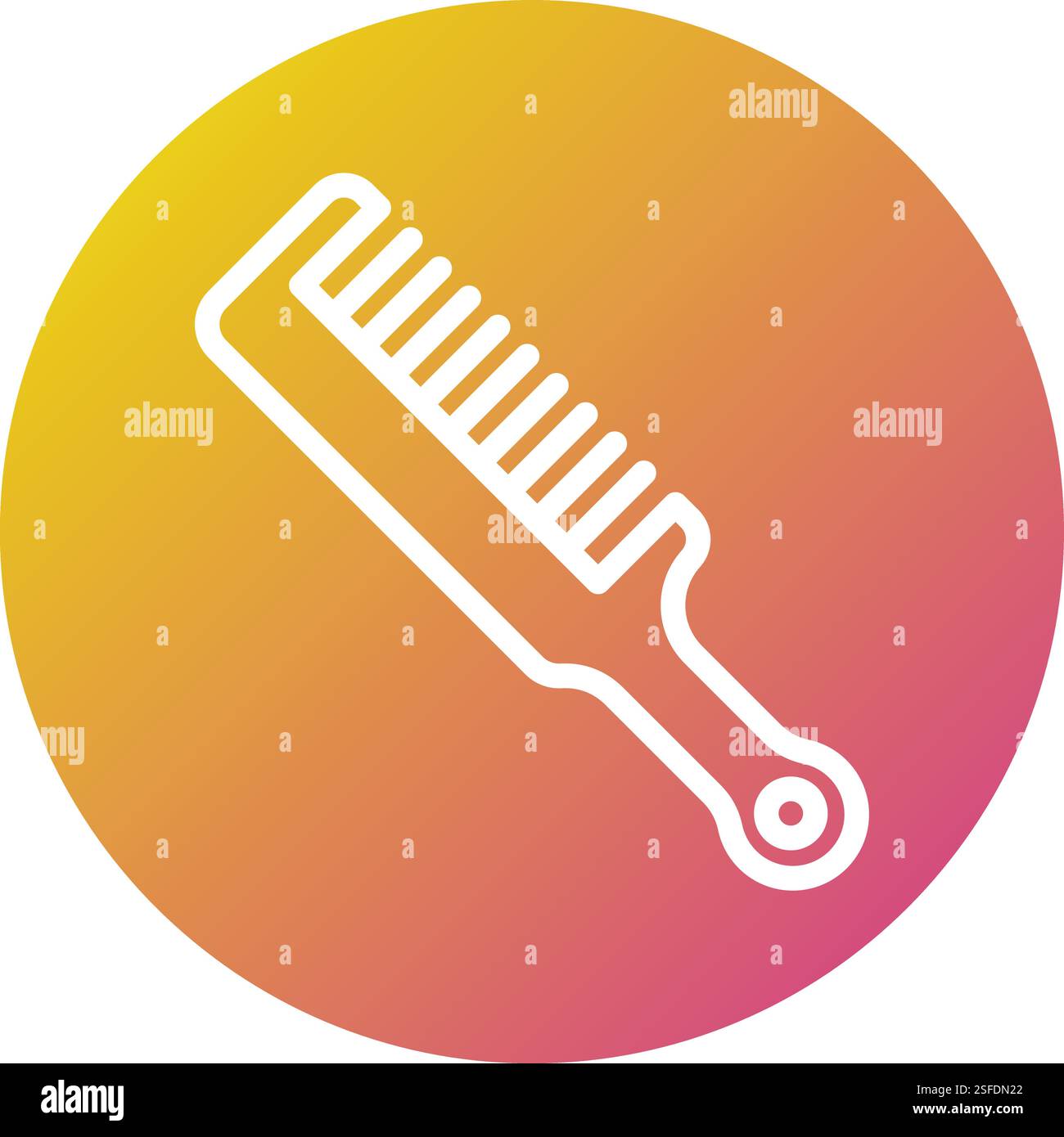 Comb icon vector design Cut Out Stock Images & Pictures - Alamy