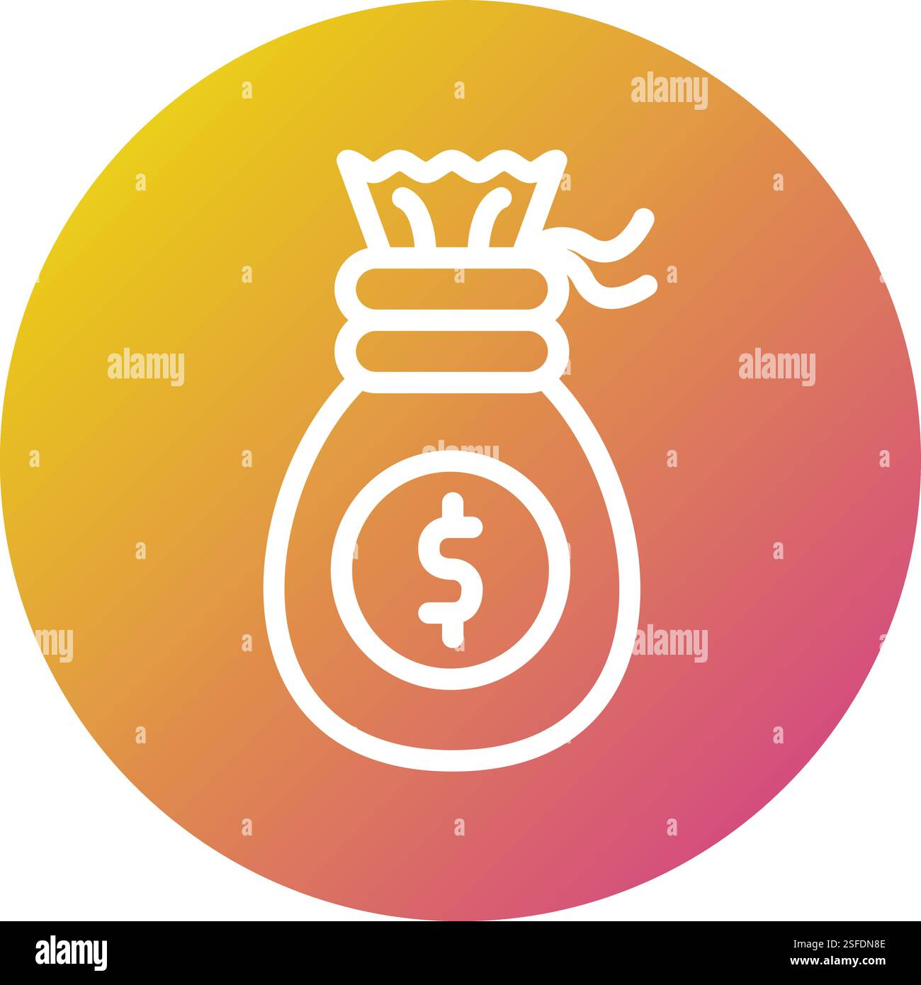 Money bag Vector Icon Design Illustration Stock Vector Image & Art - Alamy