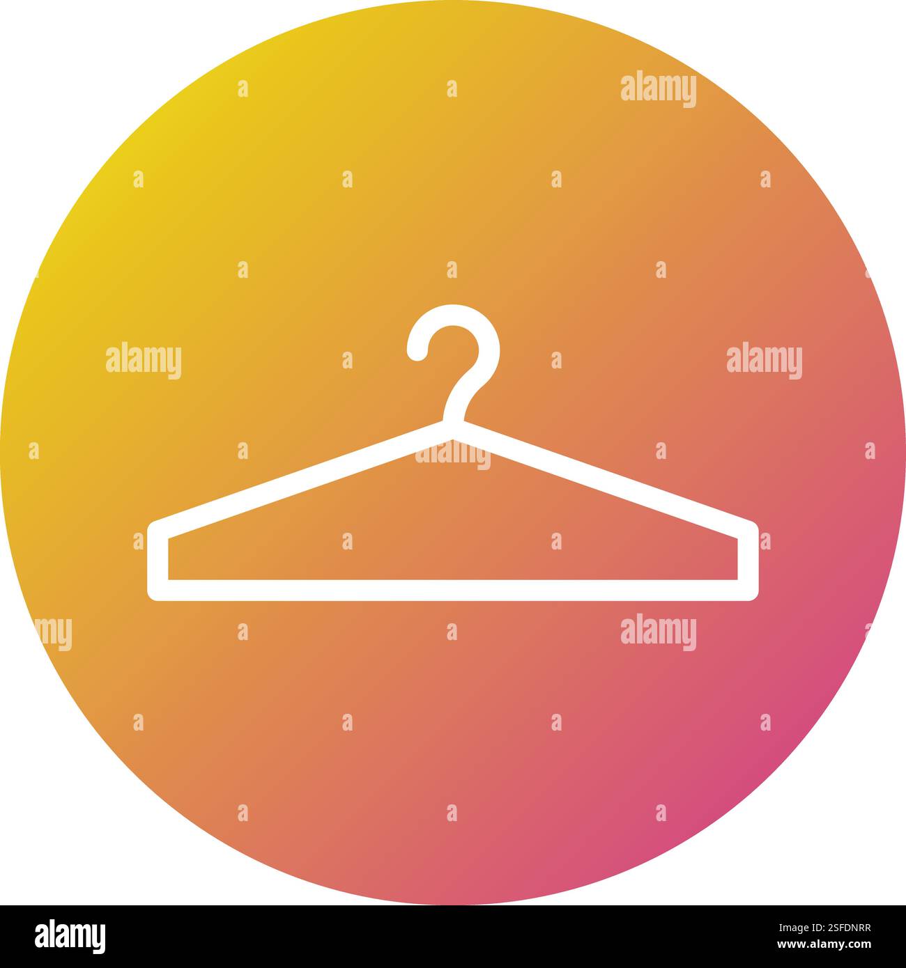Hanger icon isolated design Cut Out Stock Images & Pictures - Alamy