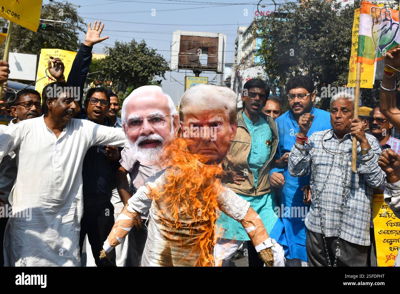 India's largest opposition Indian National Congress (INC) workers ...