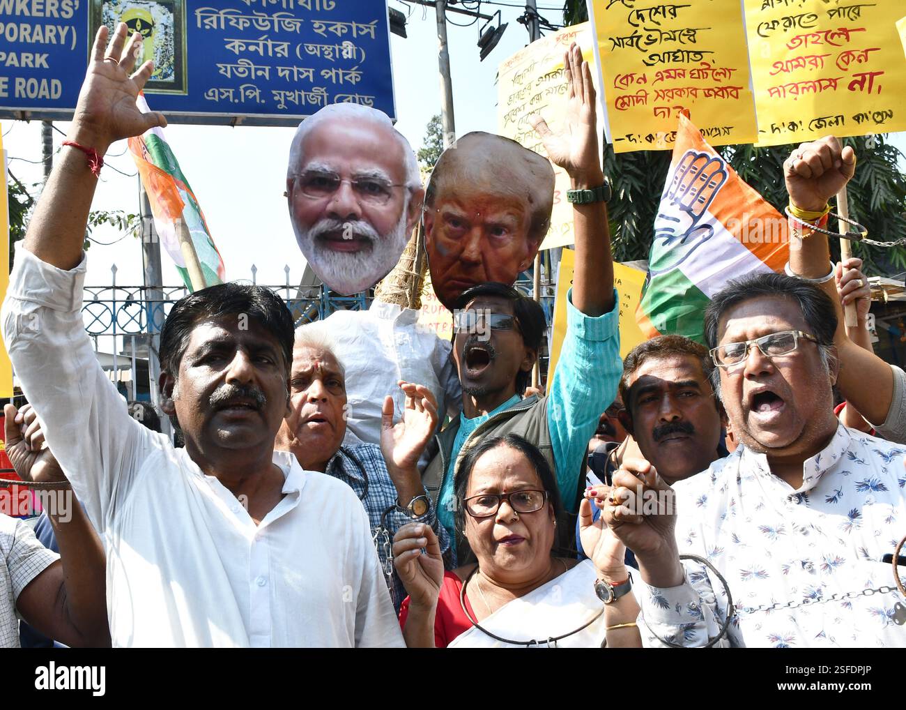 India's largest opposition Indian National Congress (INC) workers ...