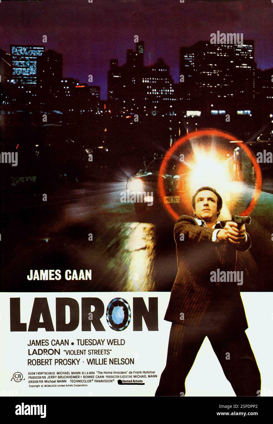 JAMES CAAN in THIEF (1981), directed by MICHAEL MANN. Credit: UNITED ...