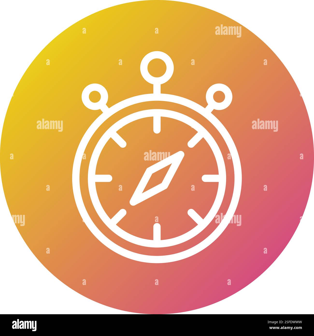 Colorful line stopwatch icon hi-res stock photography and images - Alamy