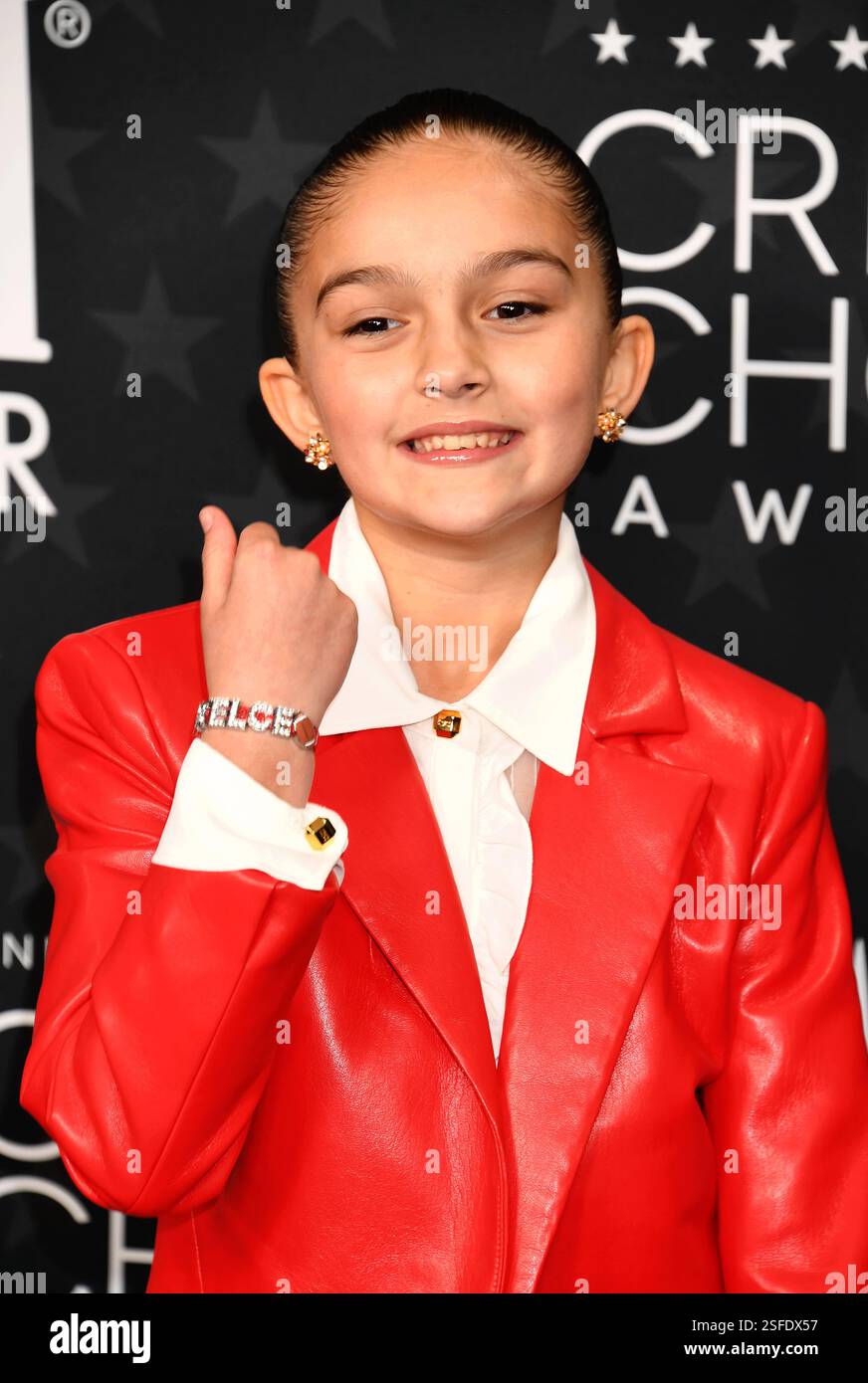 Santa Monica, California, USA. 07th Feb, 2025. Taylen Biggs attends the ...