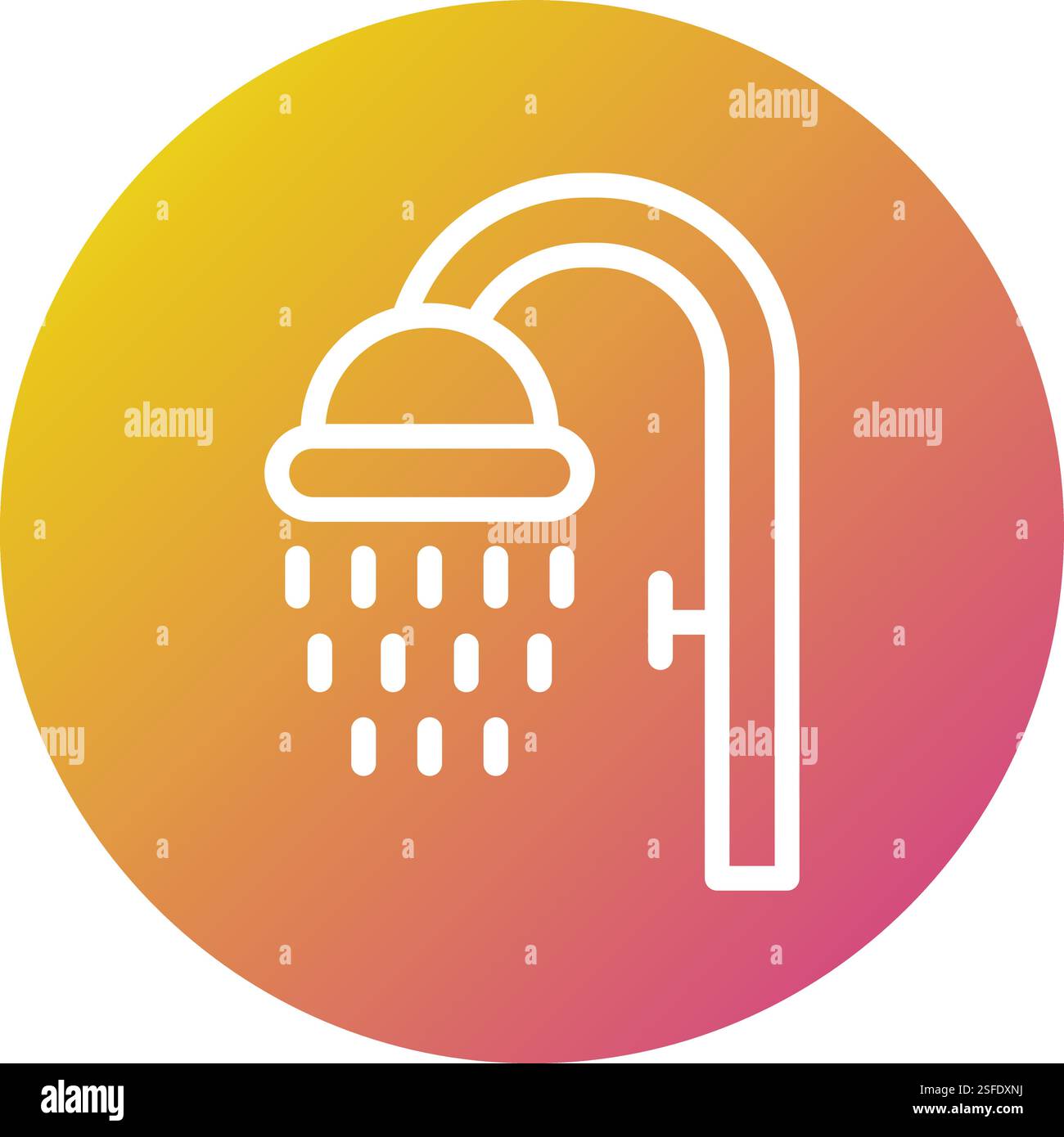 Shower Vector Icon Design Illustration Stock Vector Image & Art - Alamy