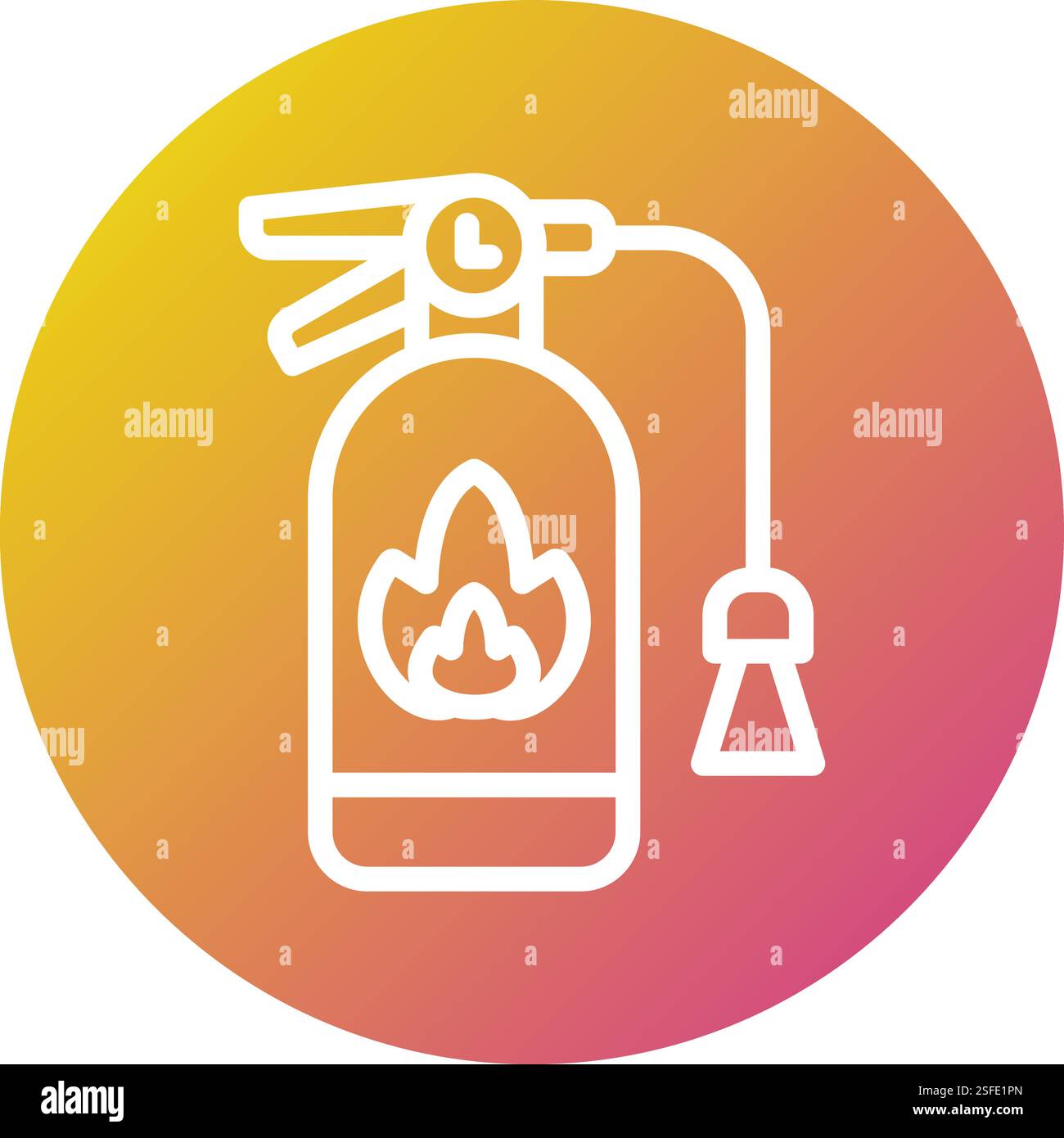 Fire extinguisher Vector Icon Design Illustration Stock Vector Image ...