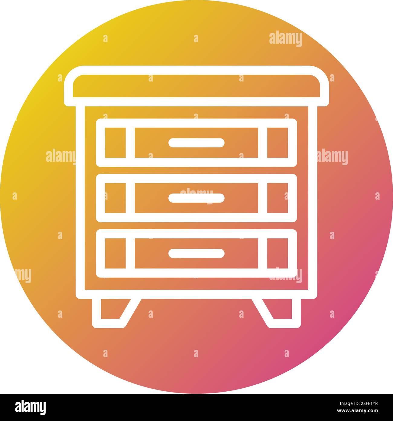 Chest drawers icon set Cut Out Stock Images & Pictures - Alamy
