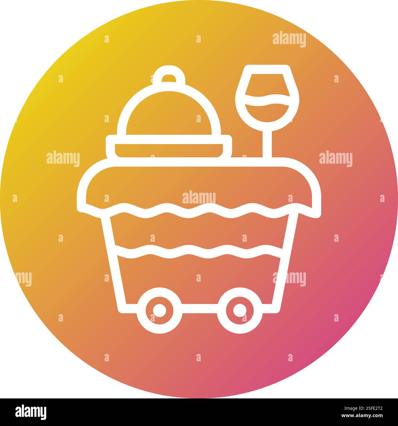 Food trolley Vector Icon Design Illustration Stock Vector Image & Art ...