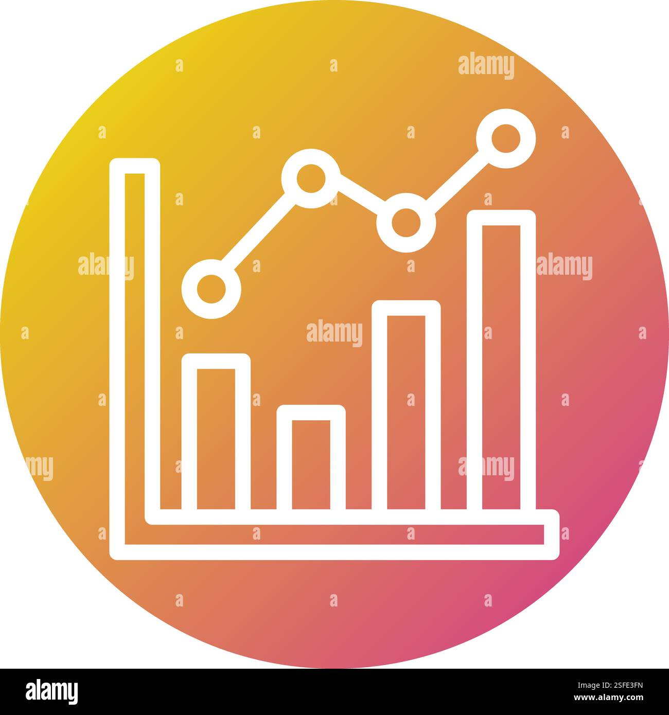 Line graph vector vectors Cut Out Stock Images & Pictures - Alamy