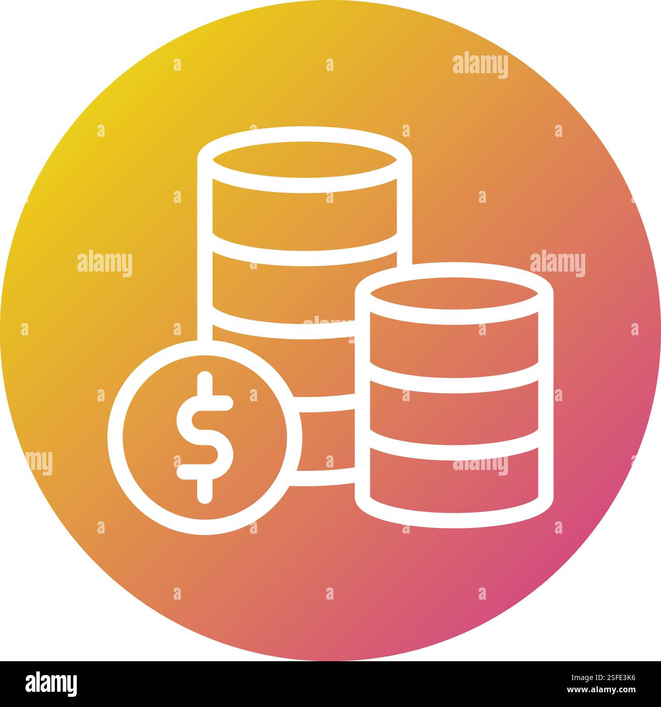 Coins Vector Icon Design Illustration Stock Vector Image & Art - Alamy