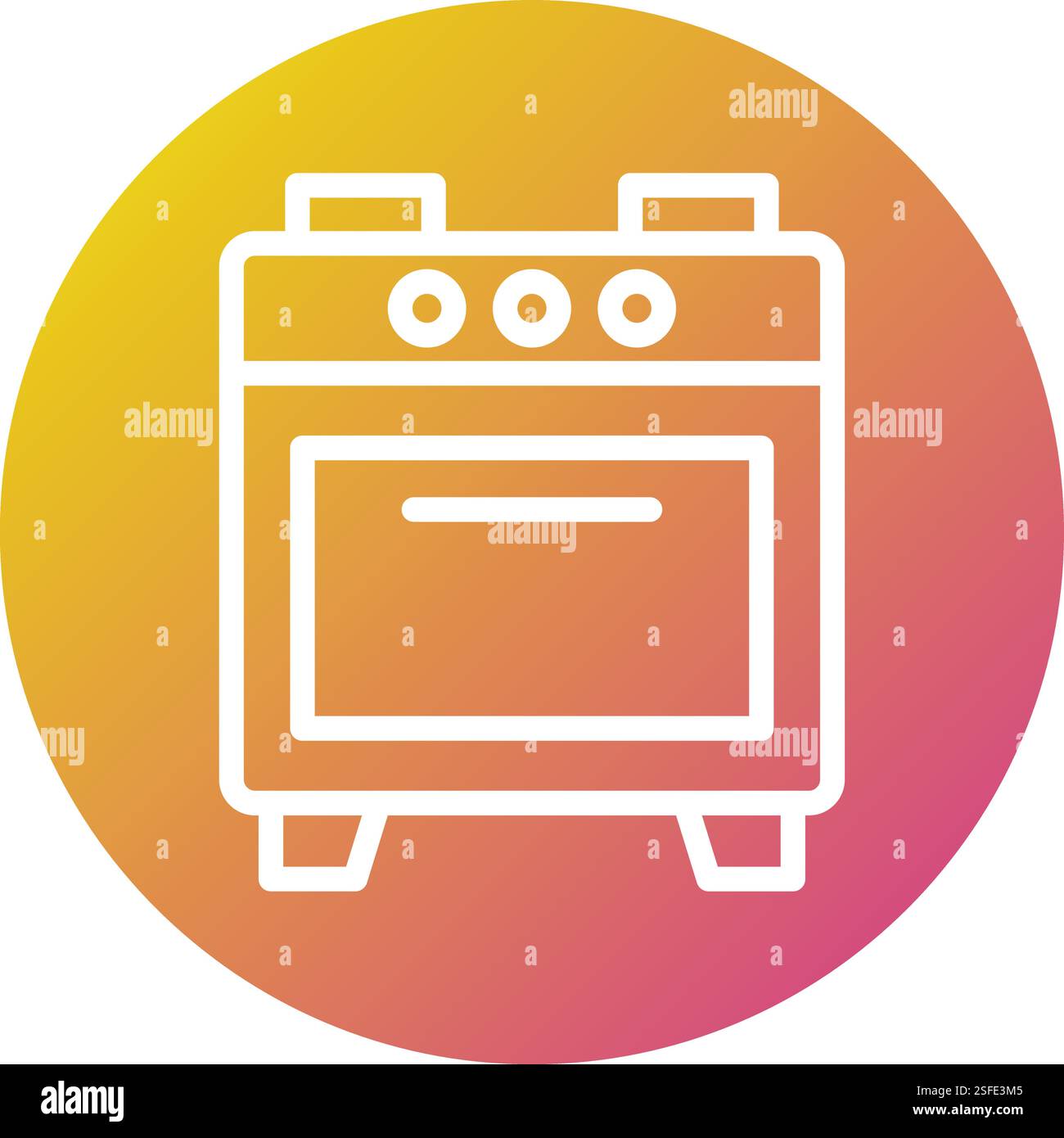 Oven vector icon design hi-res stock photography and images - Alamy