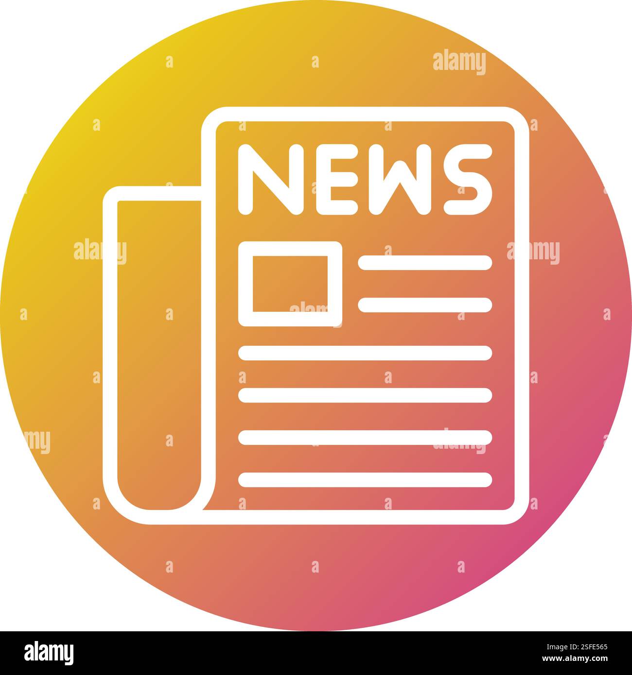 Newspaper Vector Icon Design Illustration Stock Vector Image & Art - Alamy