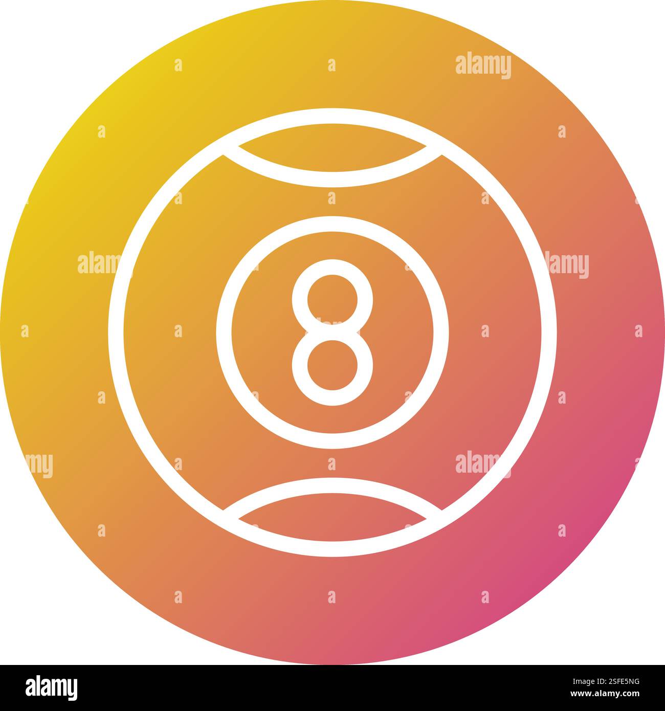 Pool ball Vector Icon Design Illustration Stock Vector Image & Art - Alamy