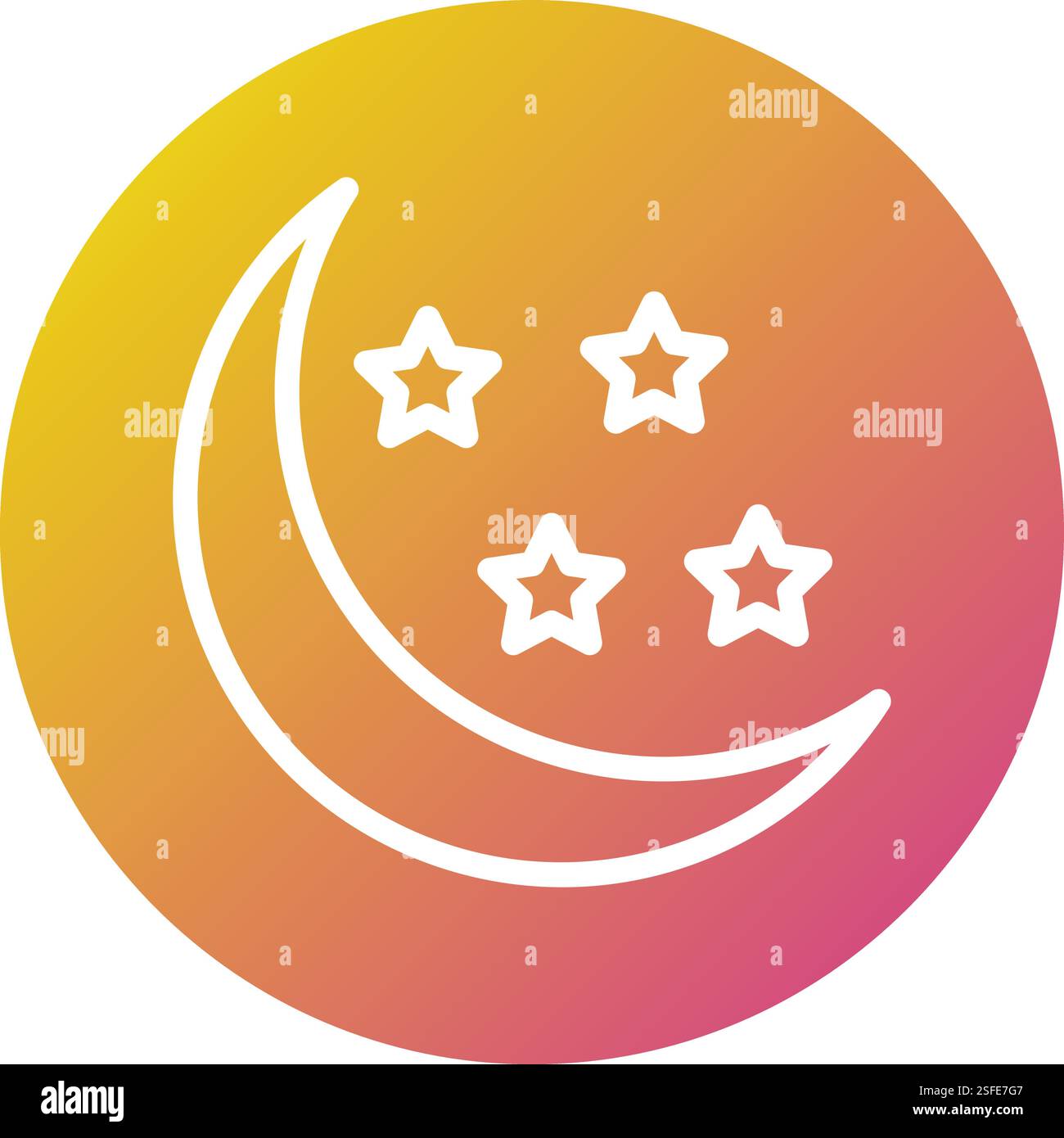 Half moon Vector Icon Design Illustration Stock Vector Image & Art - Alamy