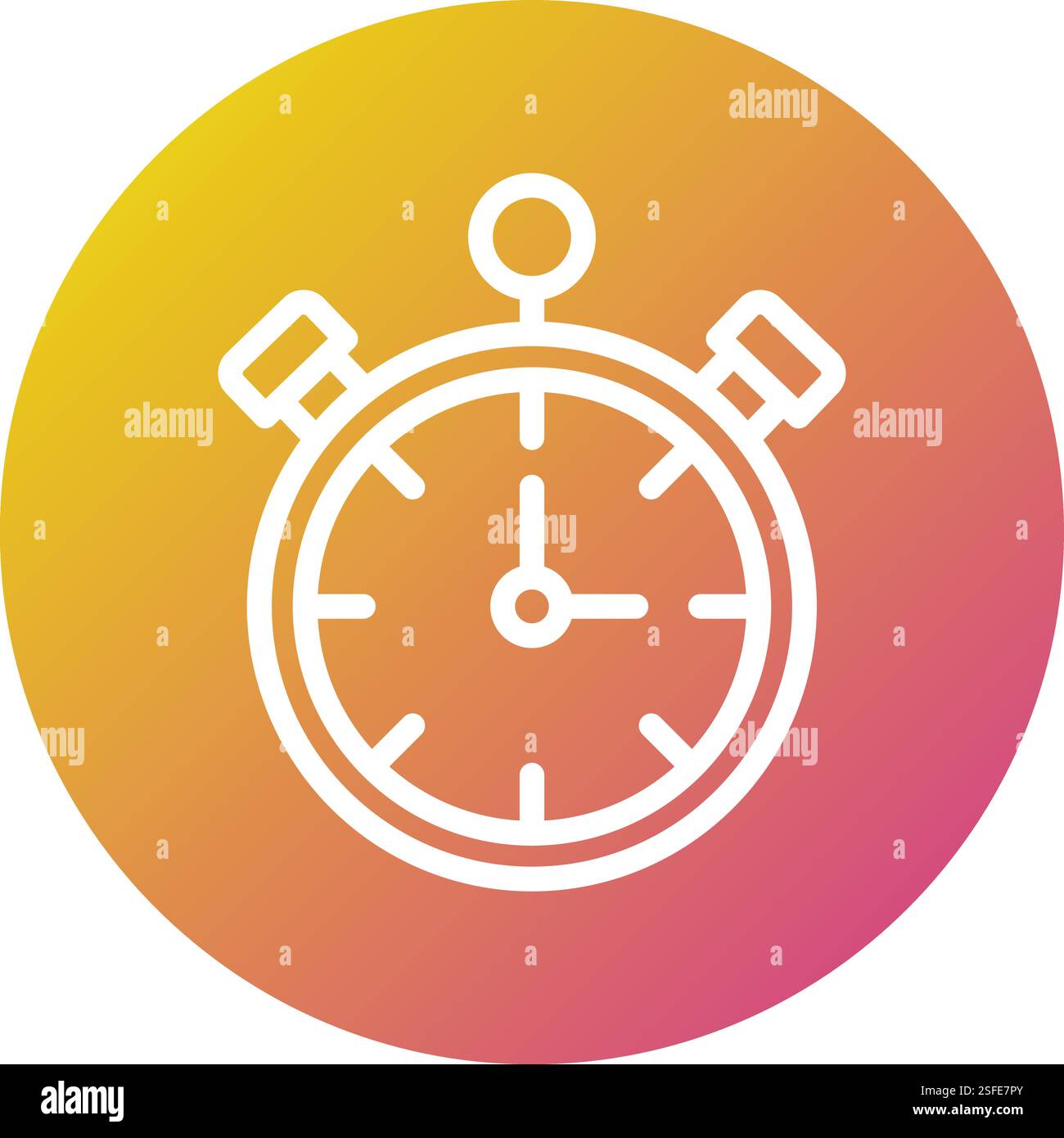 Colorful line stopwatch icon Cut Out Stock Images & Pictures - Alamy