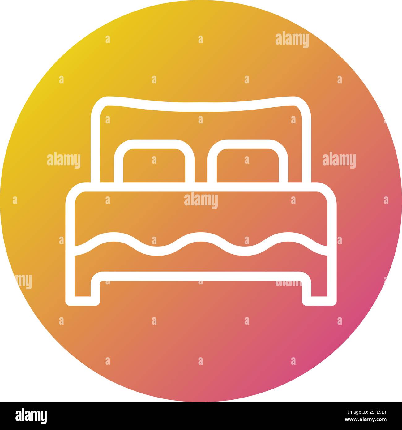 Bed Vector Icon Design Illustration Stock Vector Image & Art - Alamy