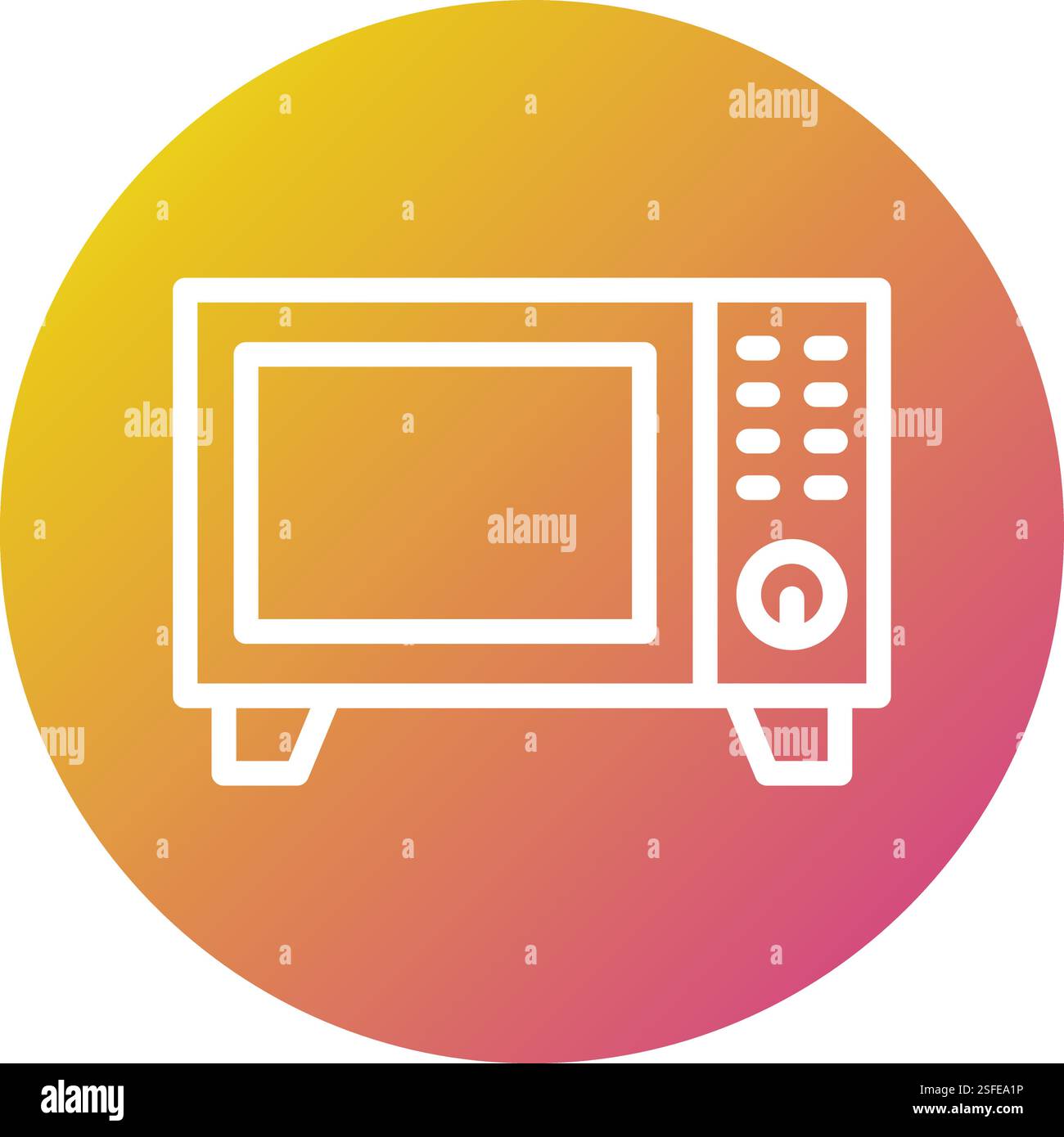 Modern microwave icon set Stock Vector Images - Alamy