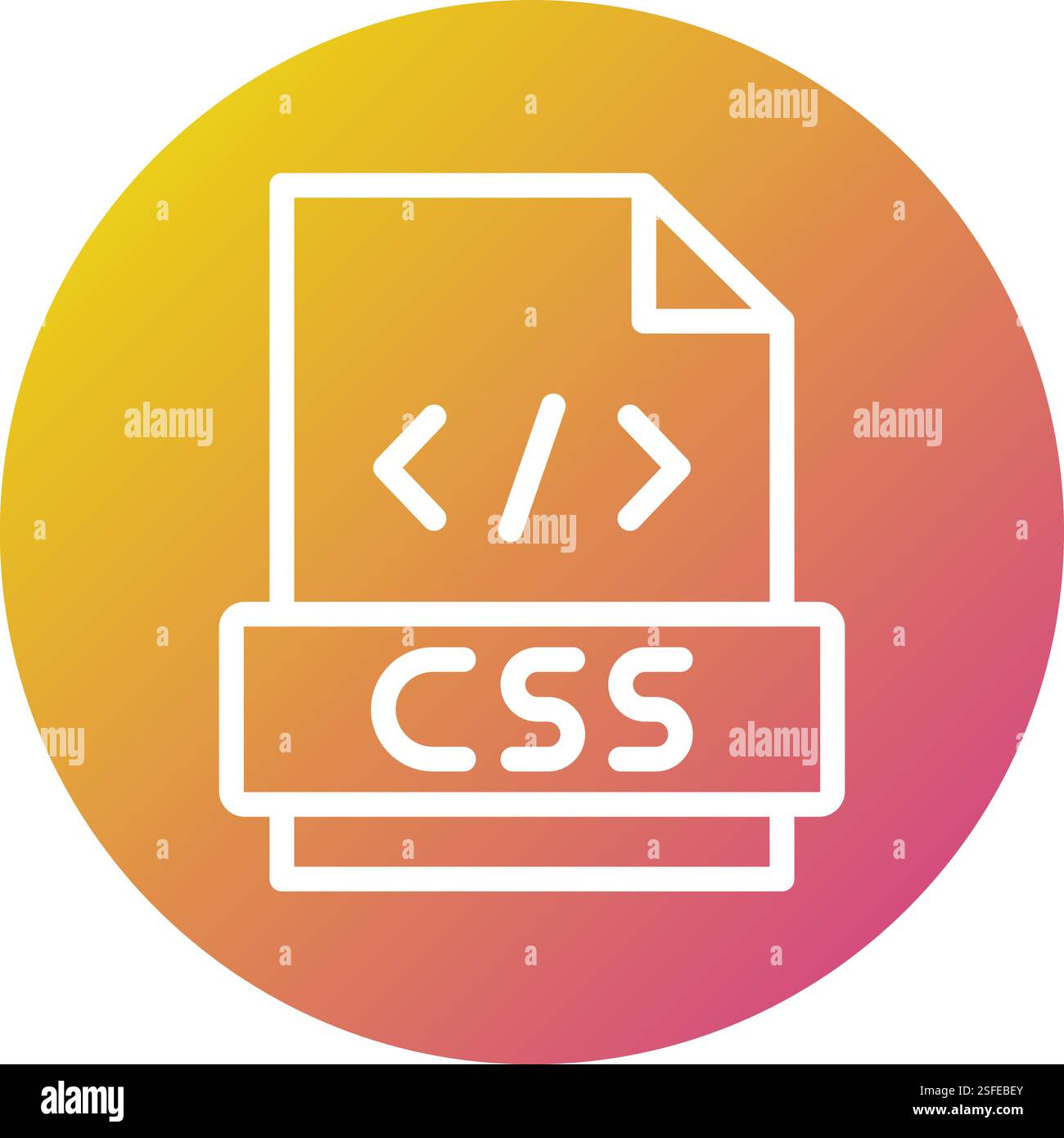 Css vector icon design Cut Out Stock Images & Pictures - Alamy