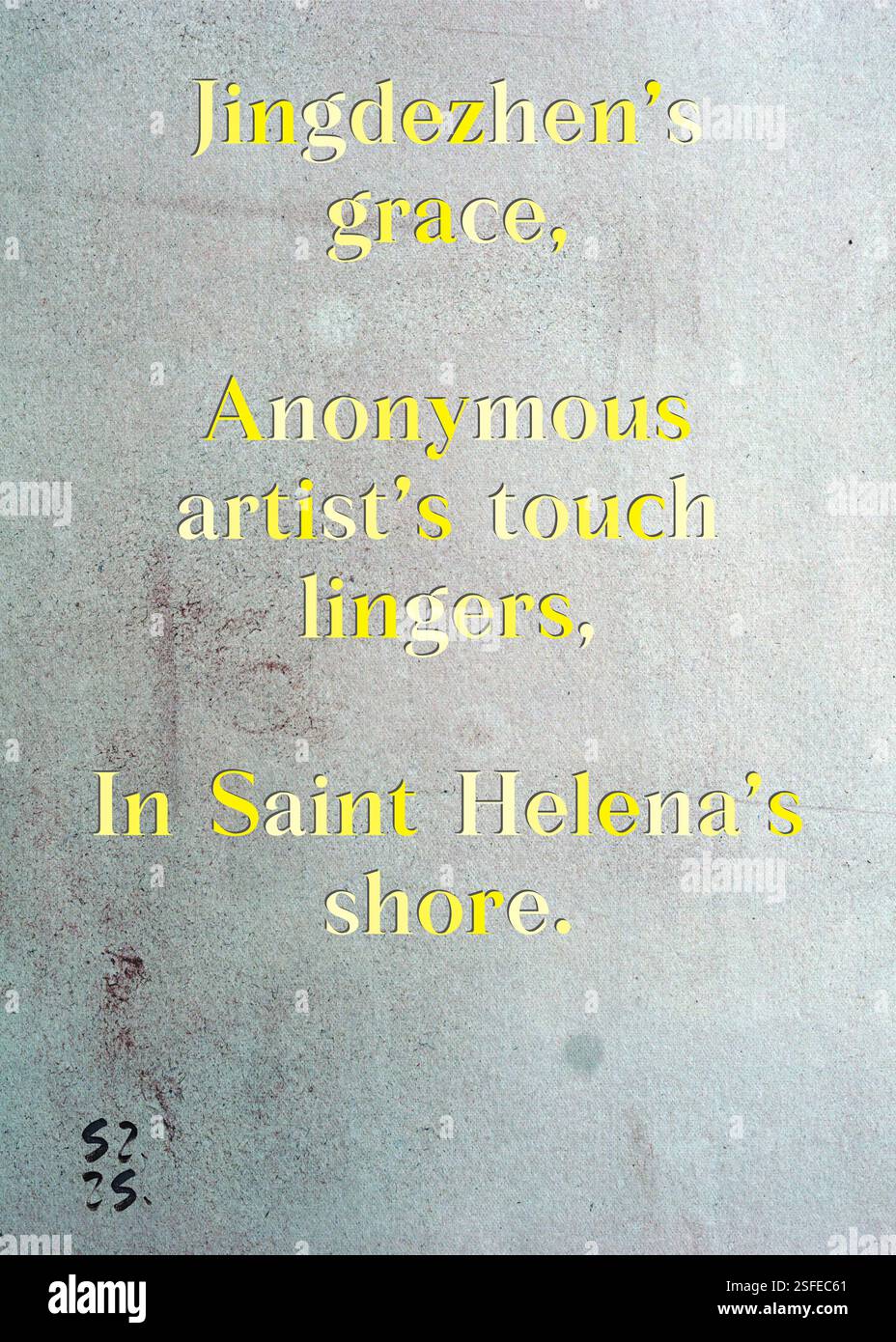 Jingdezhen's grace, Anonymous artist's touch lingers, In Saint Helena's ...