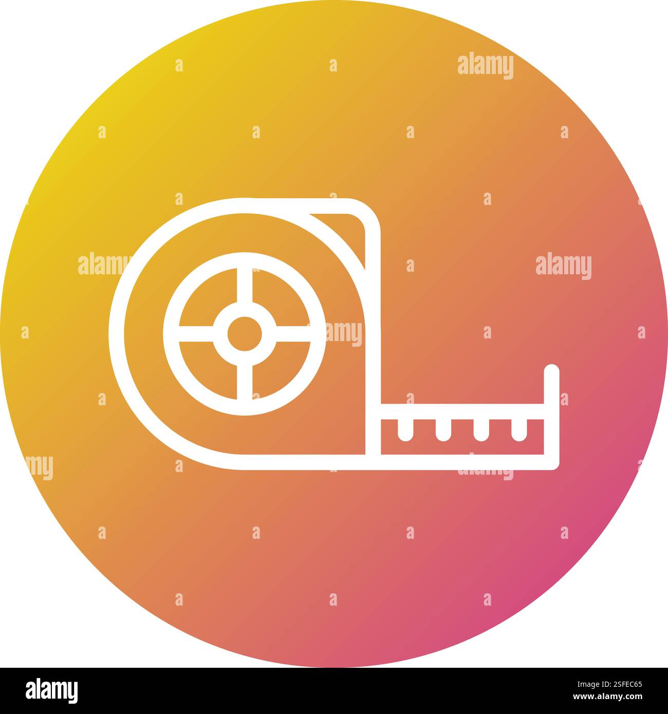 Measuring tape Vector Icon Design Illustration Stock Vector Image & Art ...