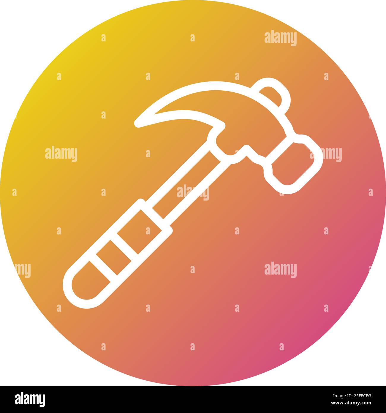 Hammer ui icon Cut Out Stock Images & Pictures - Alamy