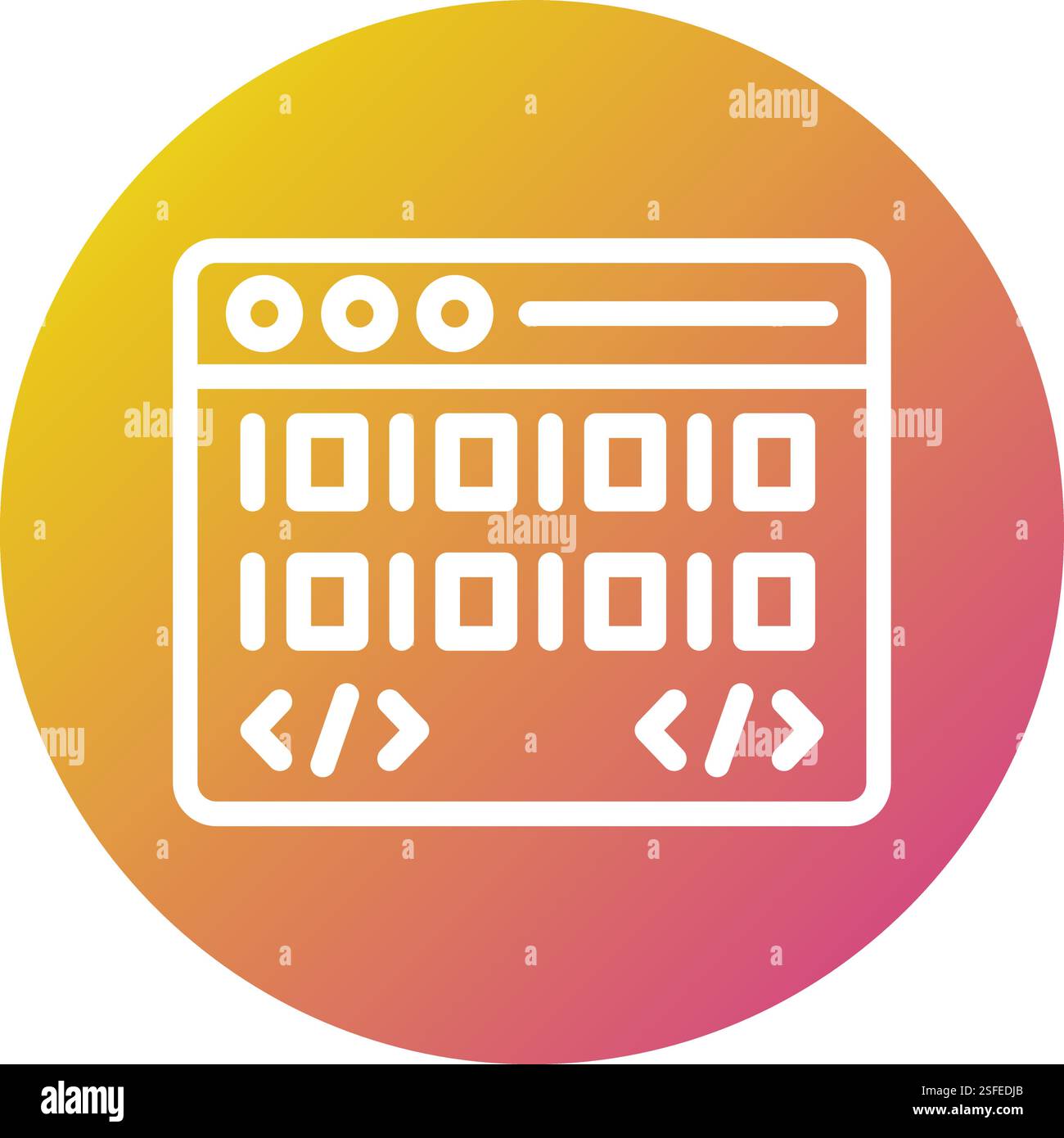 Binary code flat icons Stock Vector Images - Alamy