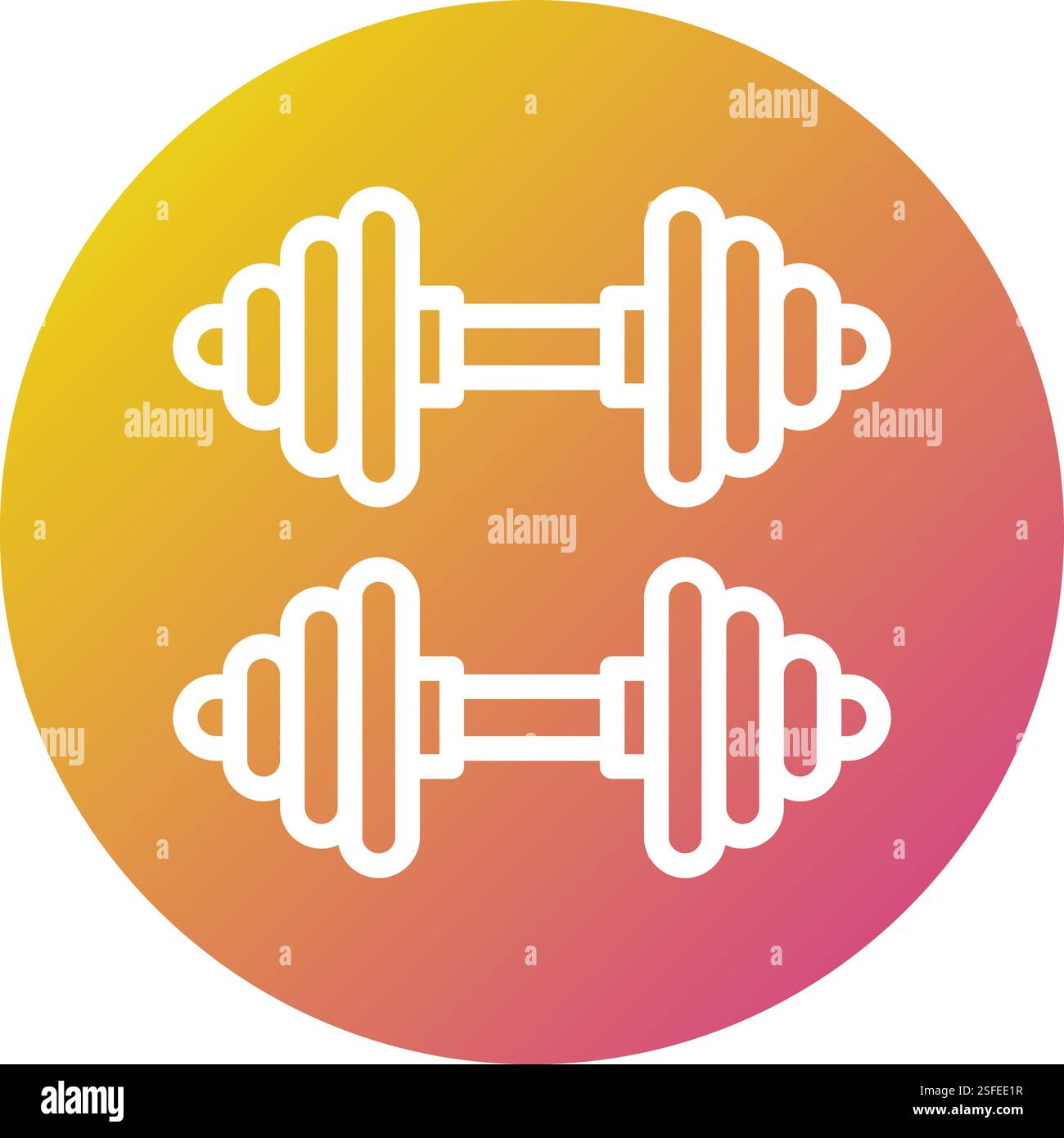 Dumbbell icon dumbbells sports Cut Out Stock Images & Pictures - Alamy