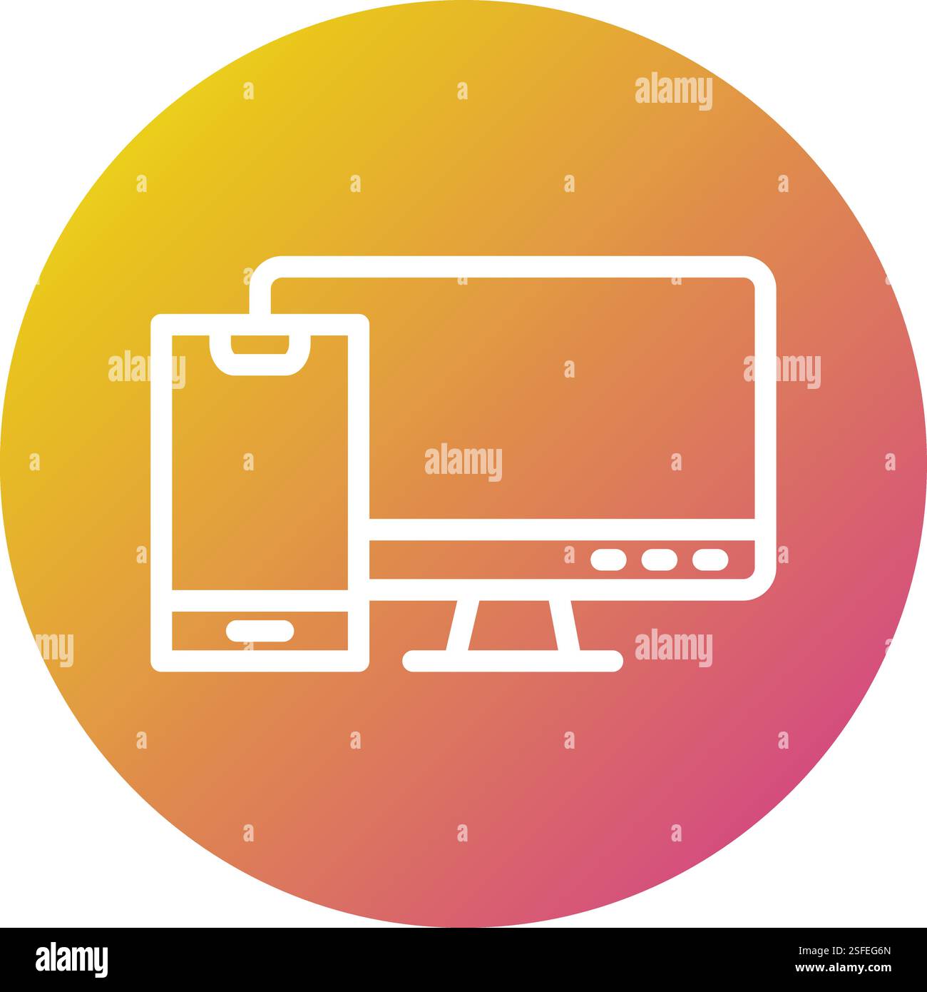 Responsive Vector Icon Design Illustration Stock Vector Image & Art - Alamy