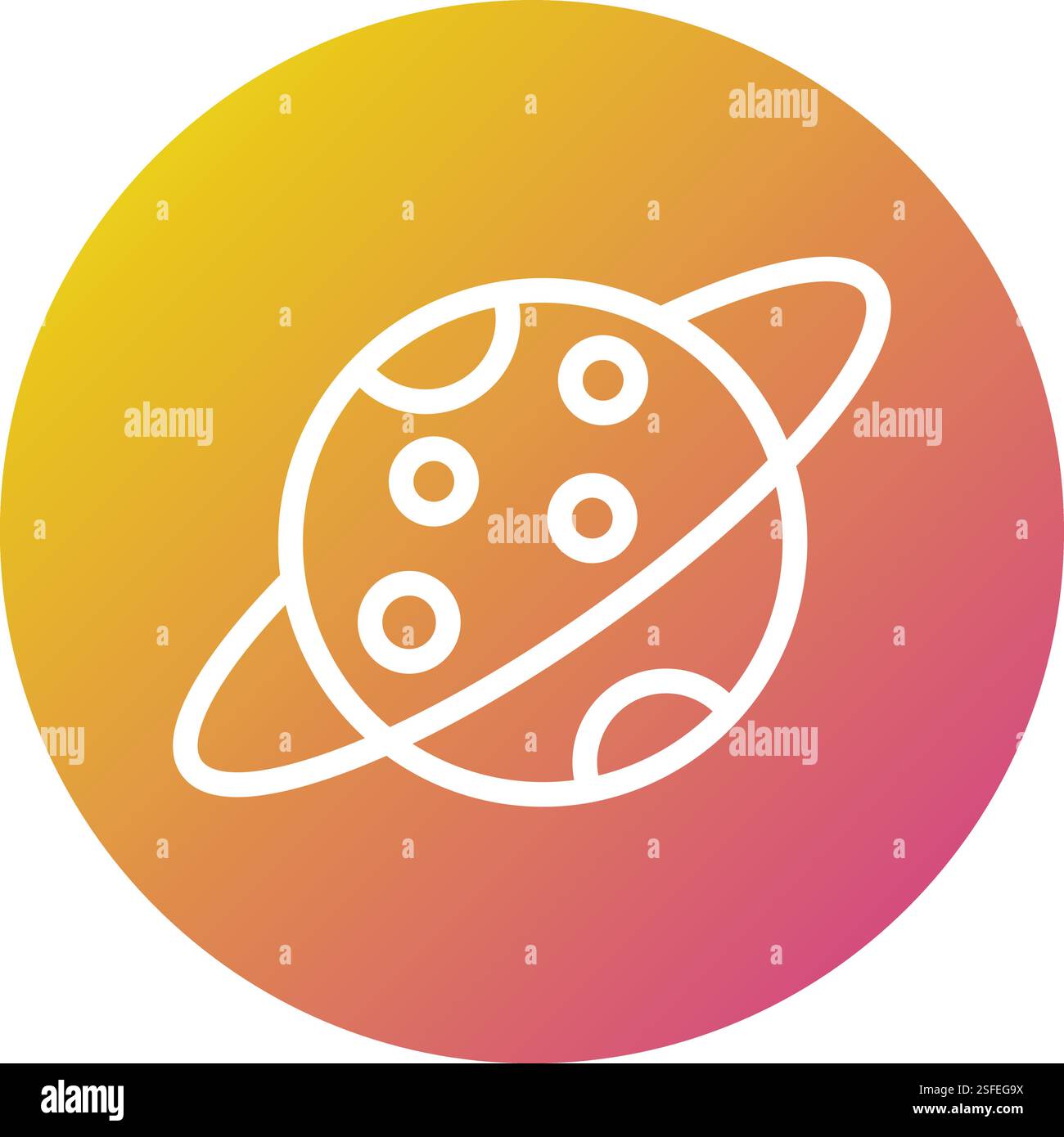 Saturn app icon planet Stock Vector Images - Alamy