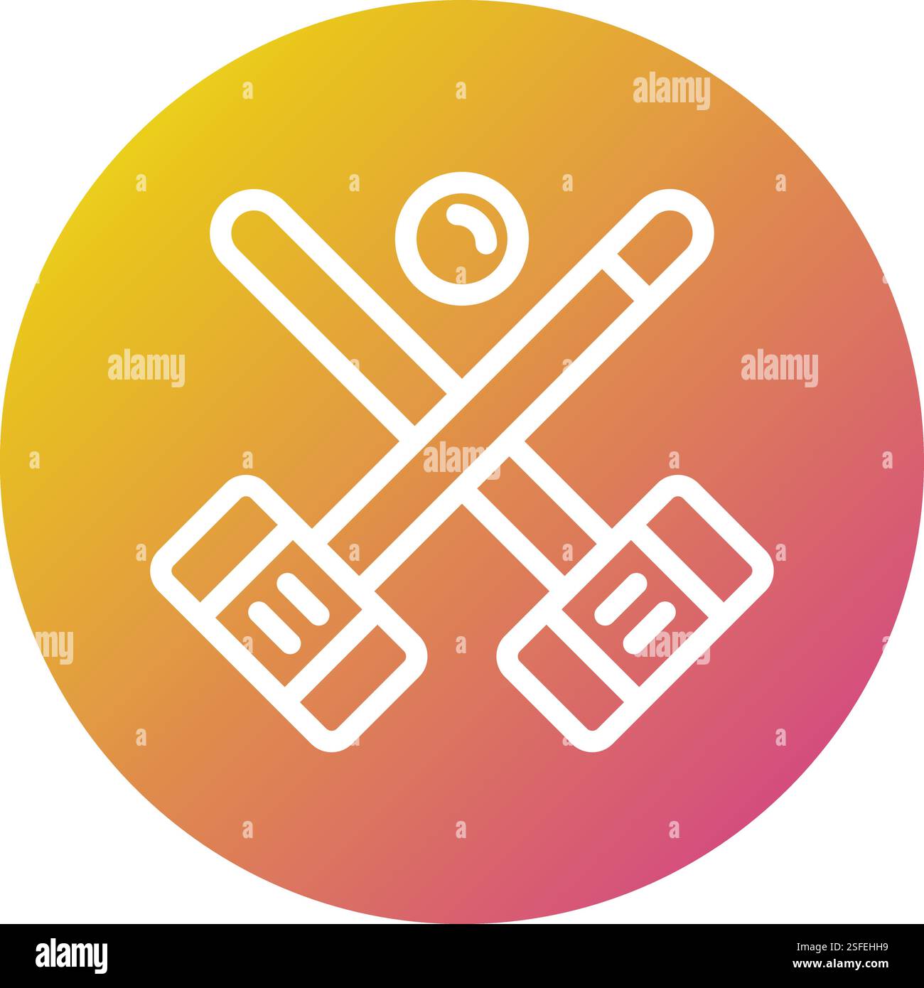 Colorful croquet set Stock Vector Images - Alamy