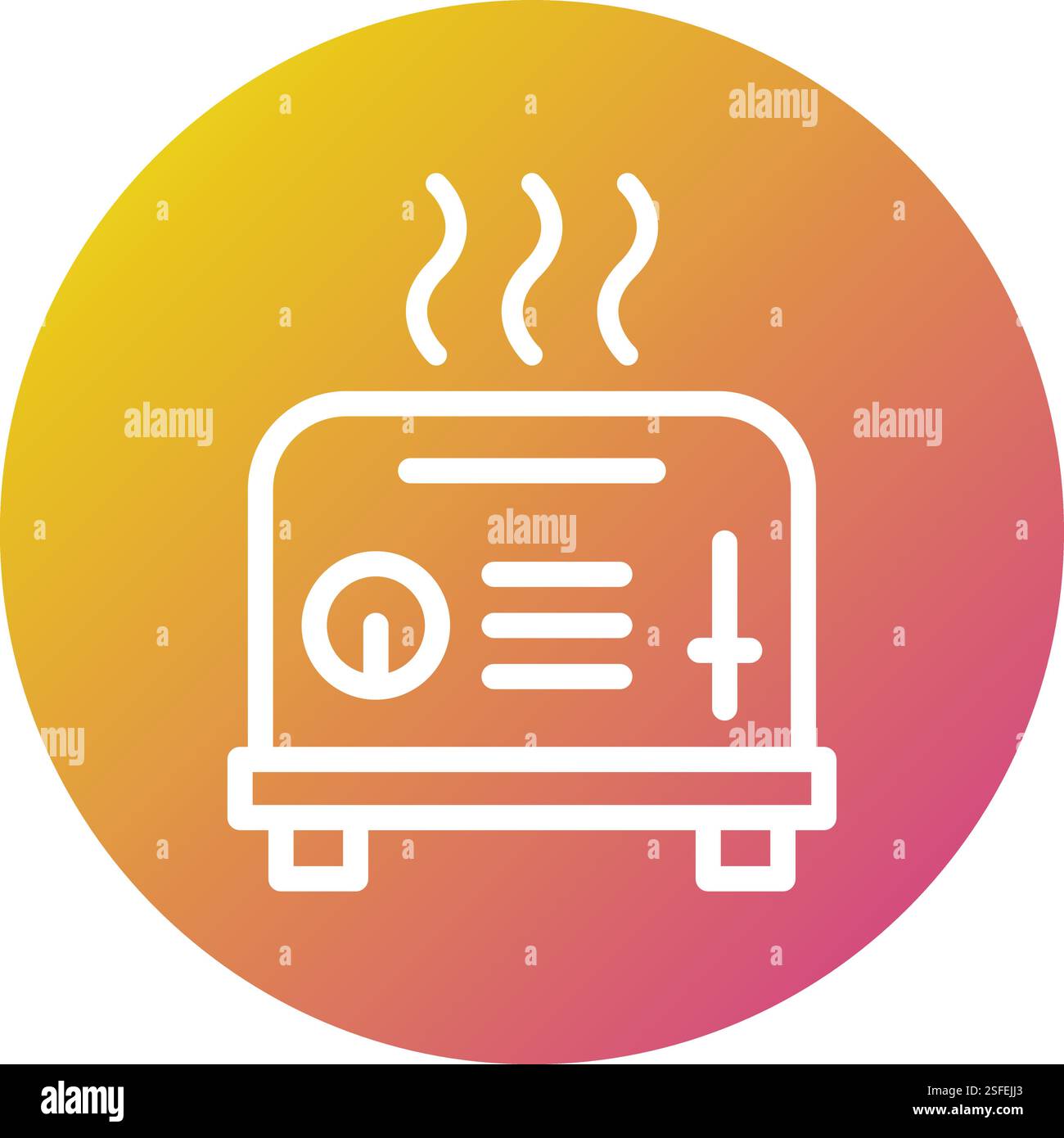 Toaster Vector Icon Design Illustration Stock Vector Image & Art - Alamy