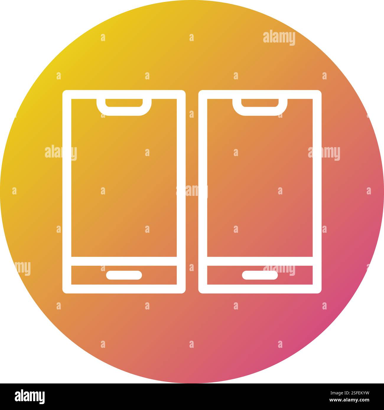 Mobile phones Vector Icon Design Illustration Stock Vector Image & Art ...