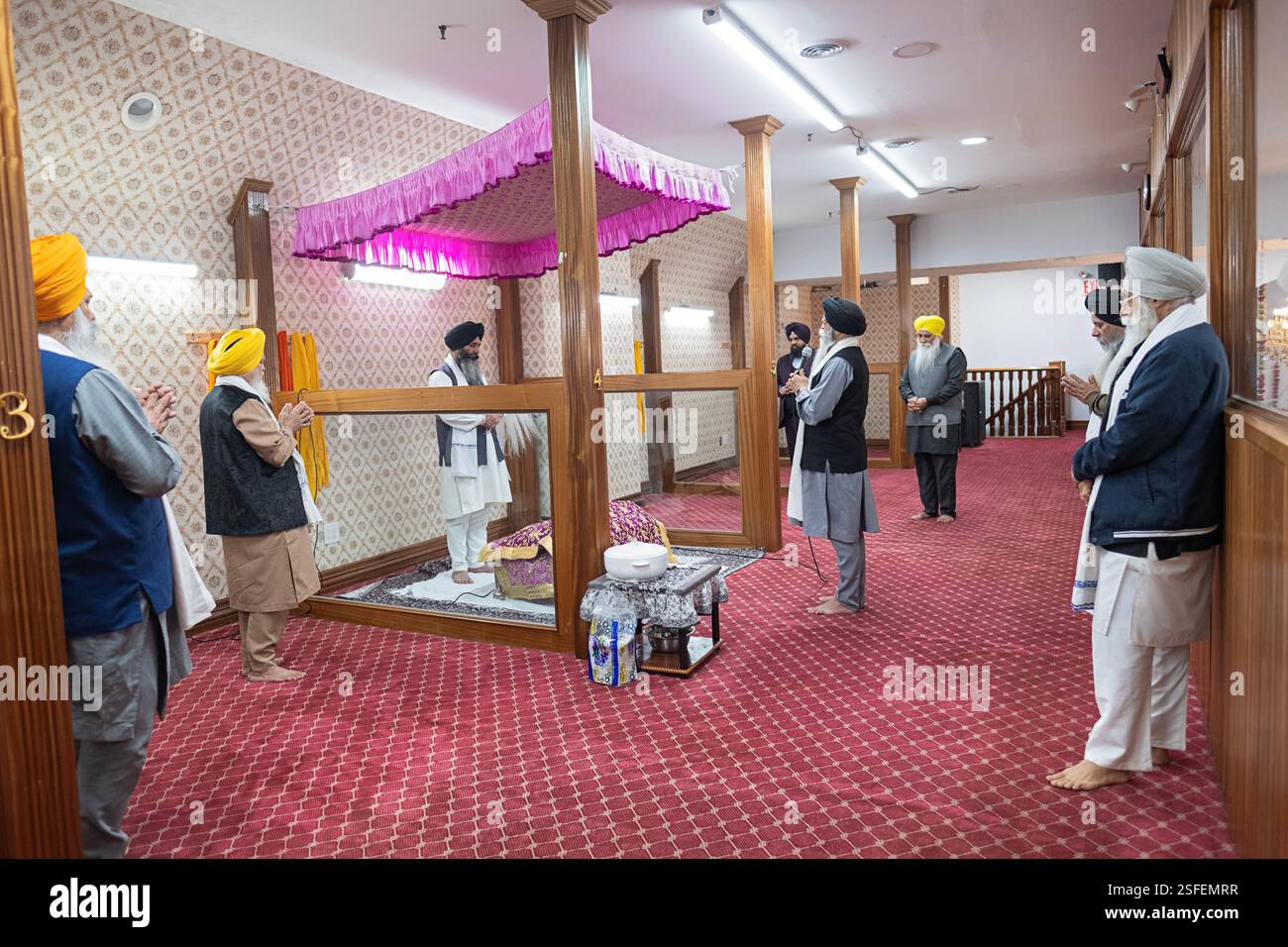 At the conclusion of an Akand Sahib reading of the entire Sikh bible, a ...