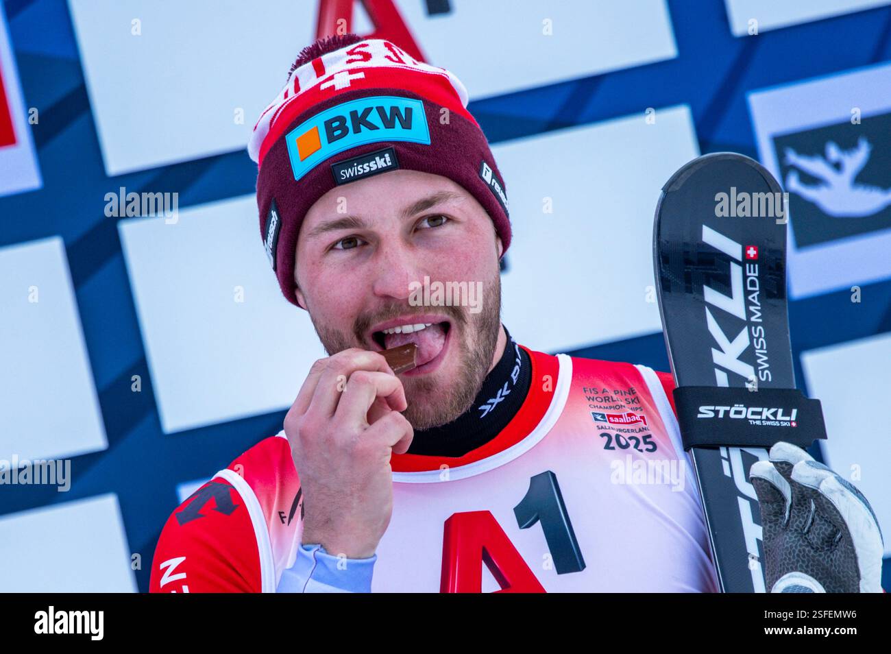 09 February 2025, Austria, Saalbach-Hinterglemm: Alpine skiing: World ...